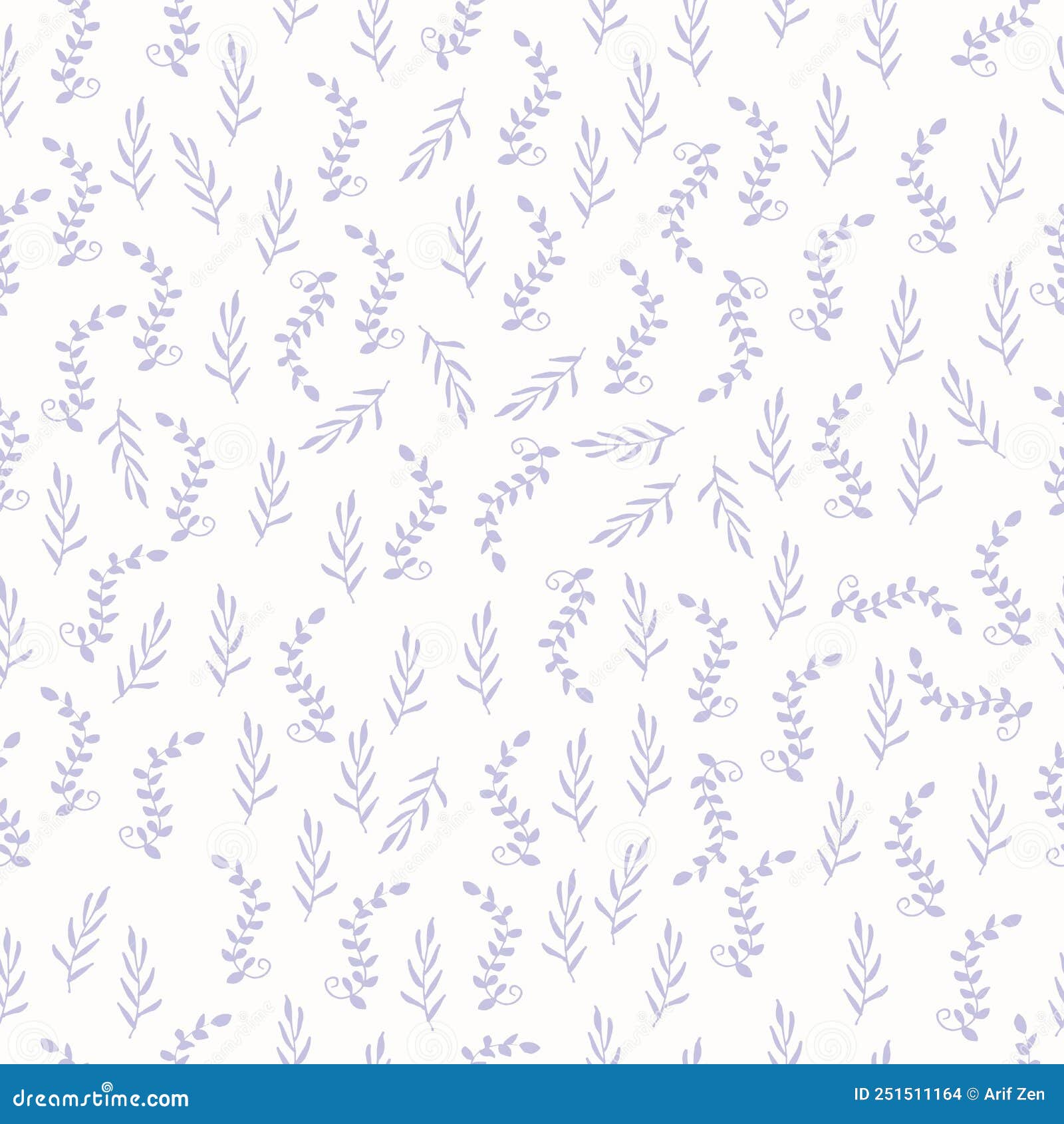 Leaves Illustration on White Background. Hand Drawn Vector, Small Shape ...