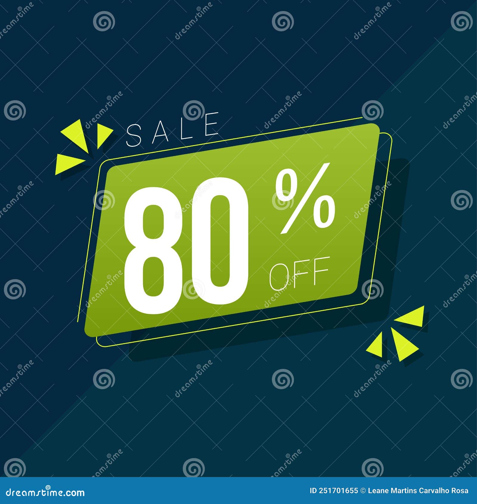 80 Off Green Label for Sale Discount Green Rectangular Shape Percent ...