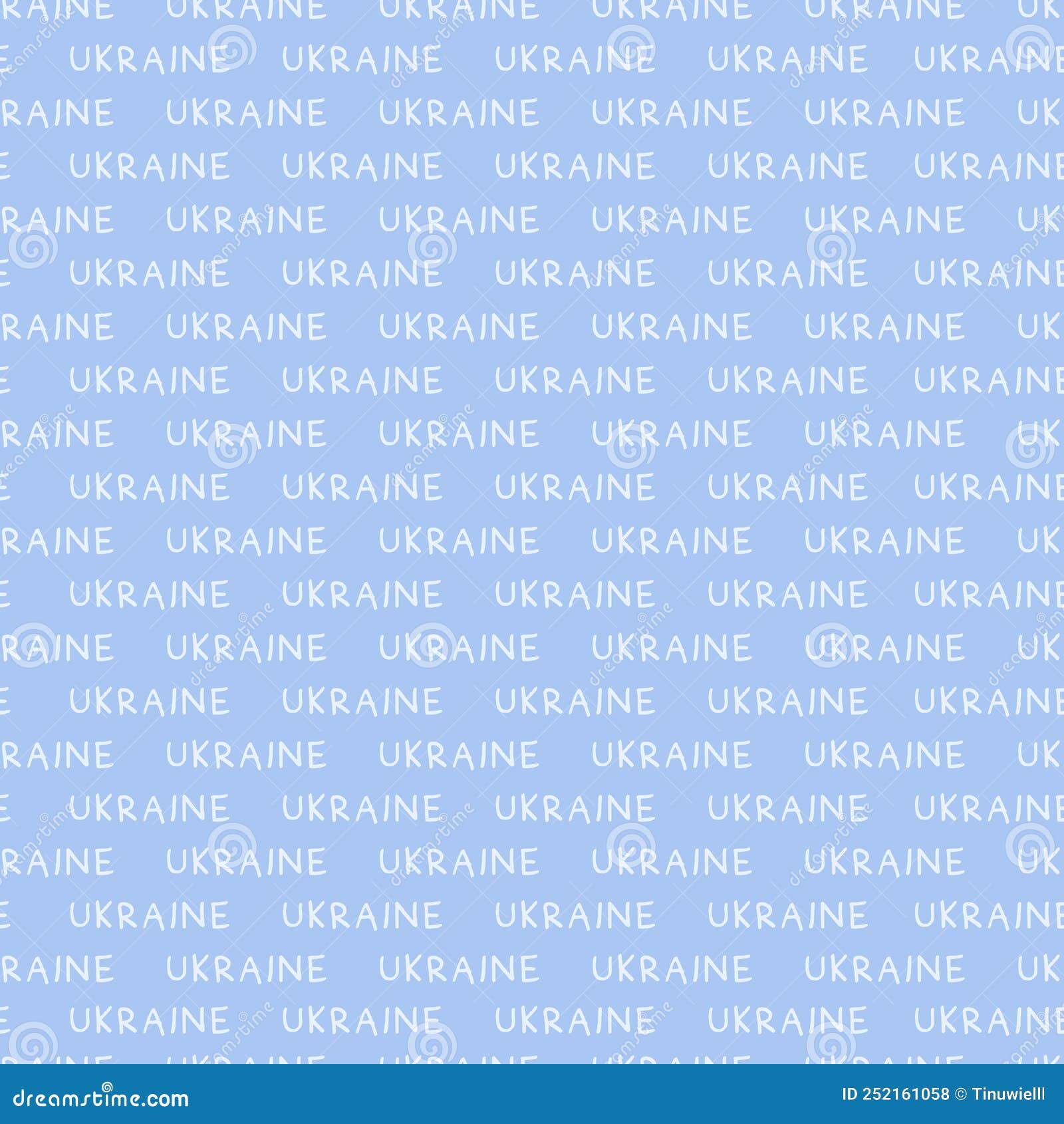 Ukraine Name Word Seamless Pattern Stock Vector - Illustration of ...