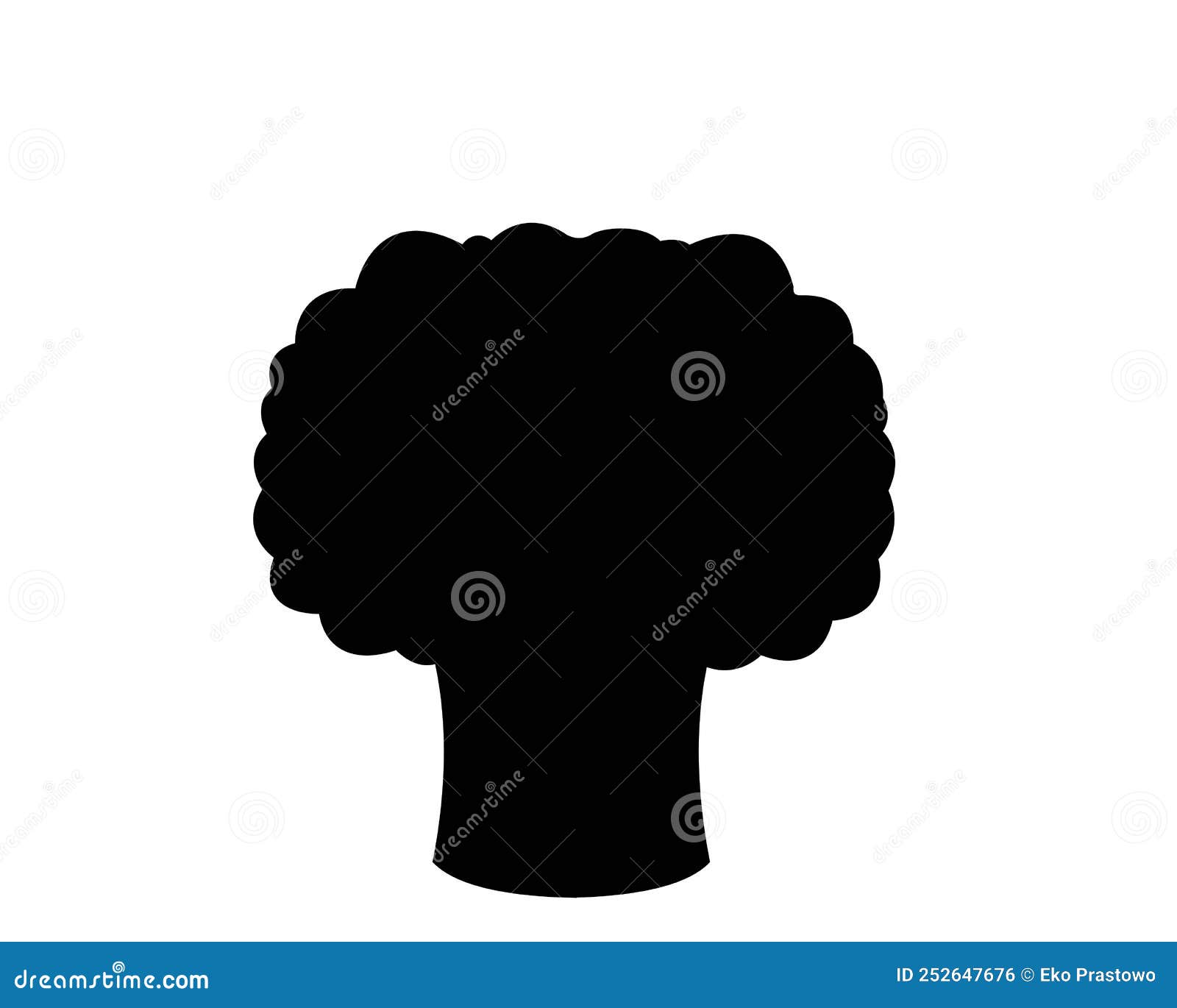 Broccoli, Silhouette Icons Set With Lettering. Imitation Of Stamp ...