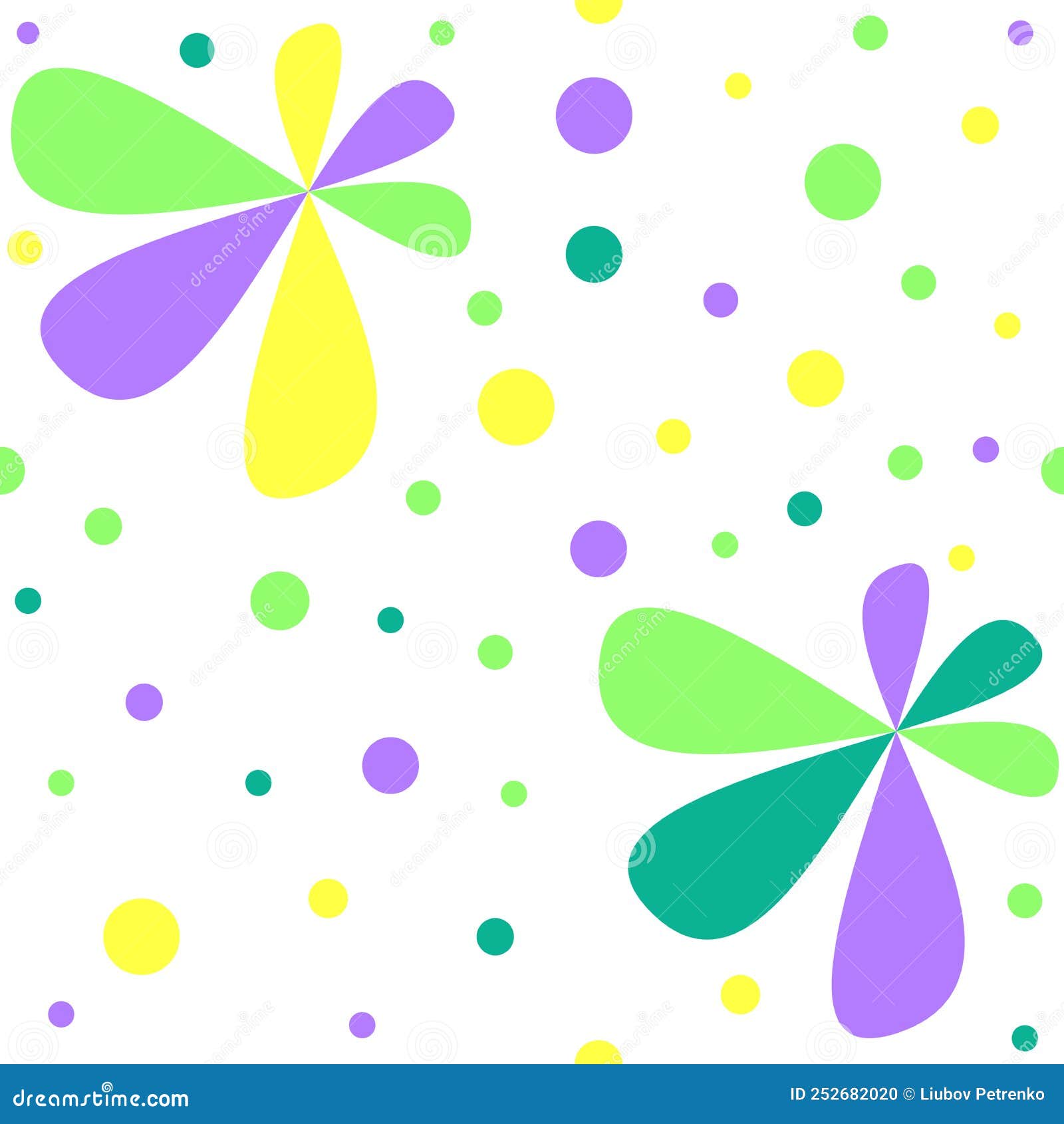 Seamless Abstract with Polka Dots Pattern Stock Vector - Illustration ...
