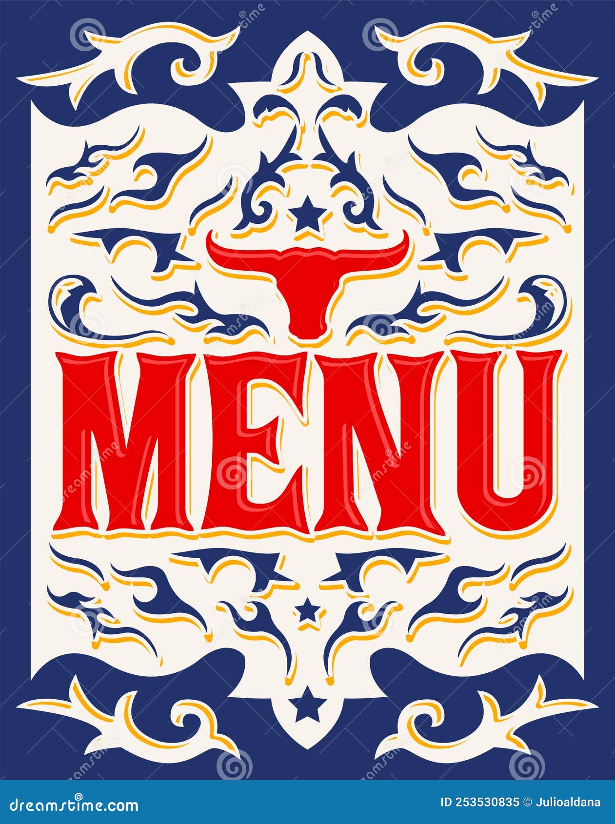 Old Style Menu List With Breakfast And Lunch, Appetizers, Desserts ...