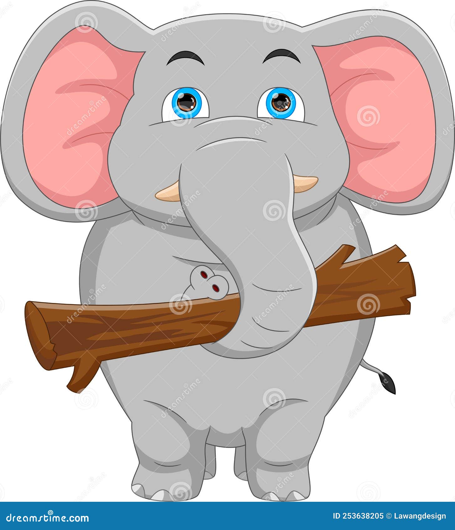 Elephant Carrying A Pizza On A Tray Stock Image | CartoonDealer.com ...