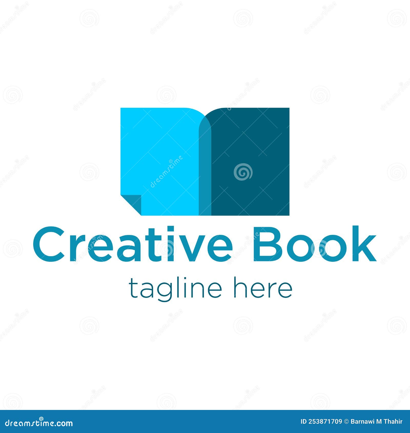 Creative Book logo design stock vector. Illustration of graphic - 253871709