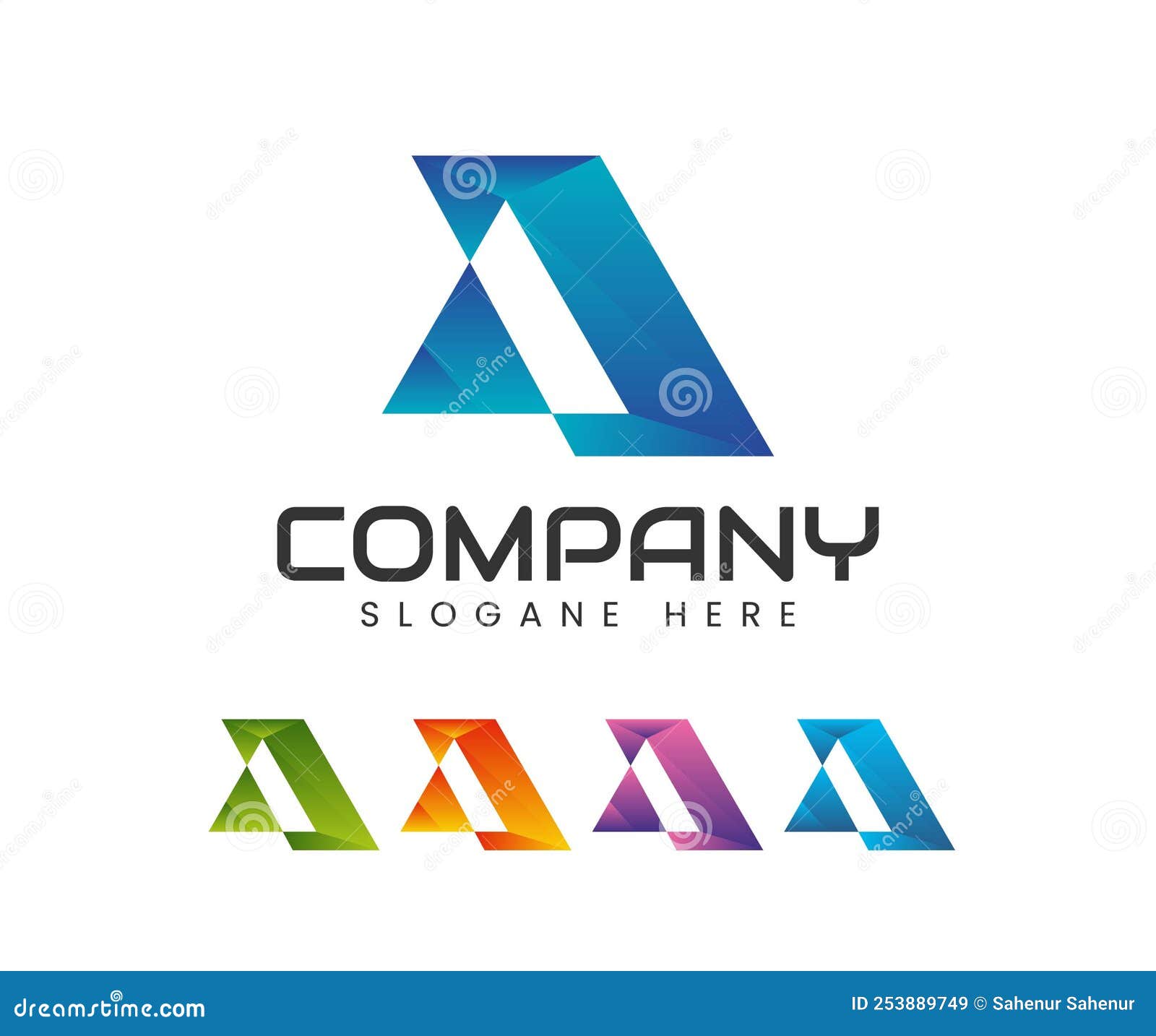 Abstract a Letter Logo Design. a Letter Logo Design with Creative Idea ...