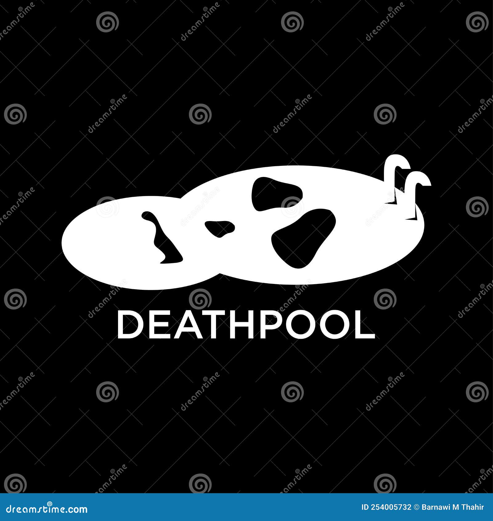 Death pool logo design stock vector. Illustration of logo - 254005732