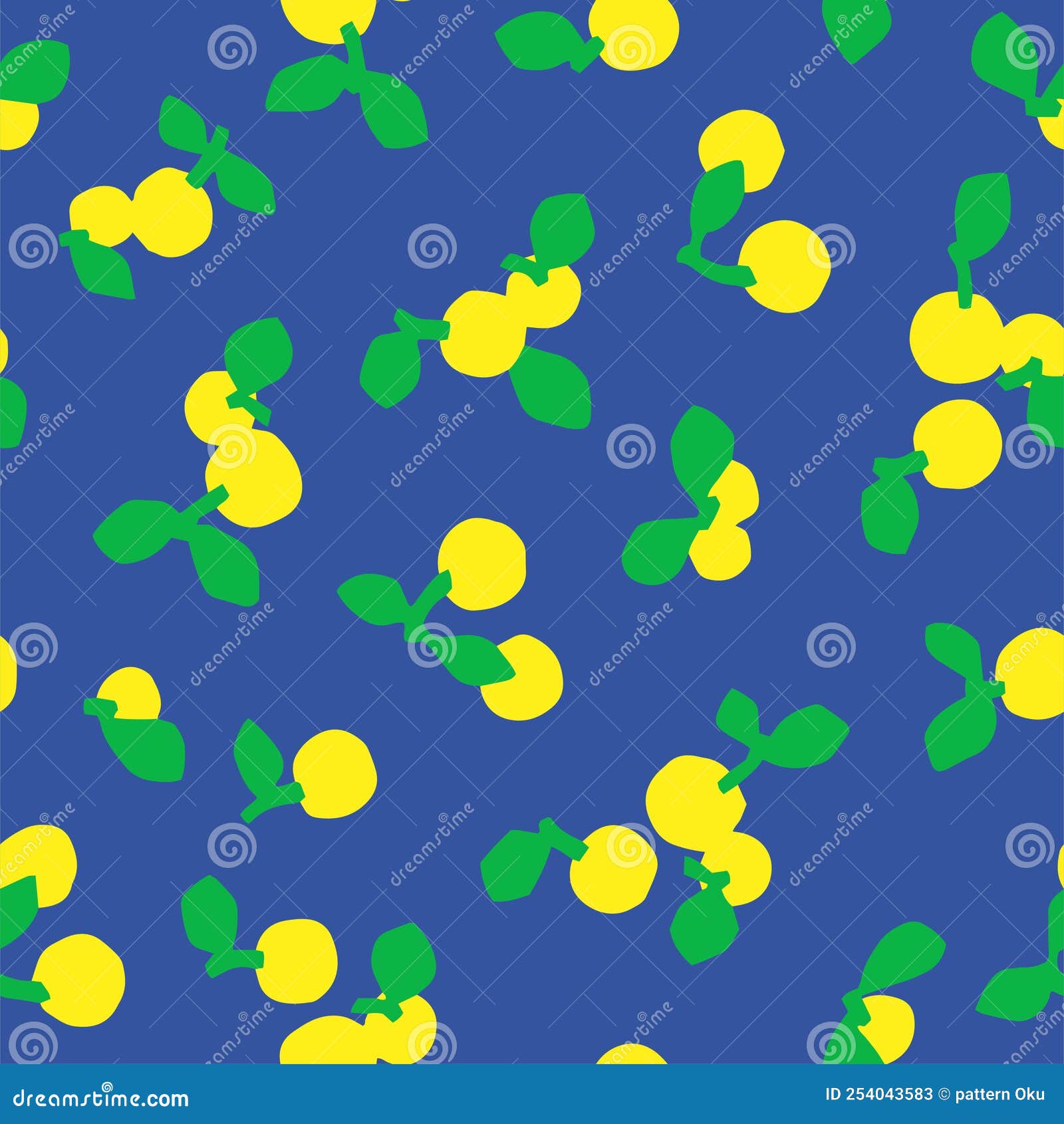 Vector Cute Berry Illustration Seamless Repeat Pattern Stock Vector ...