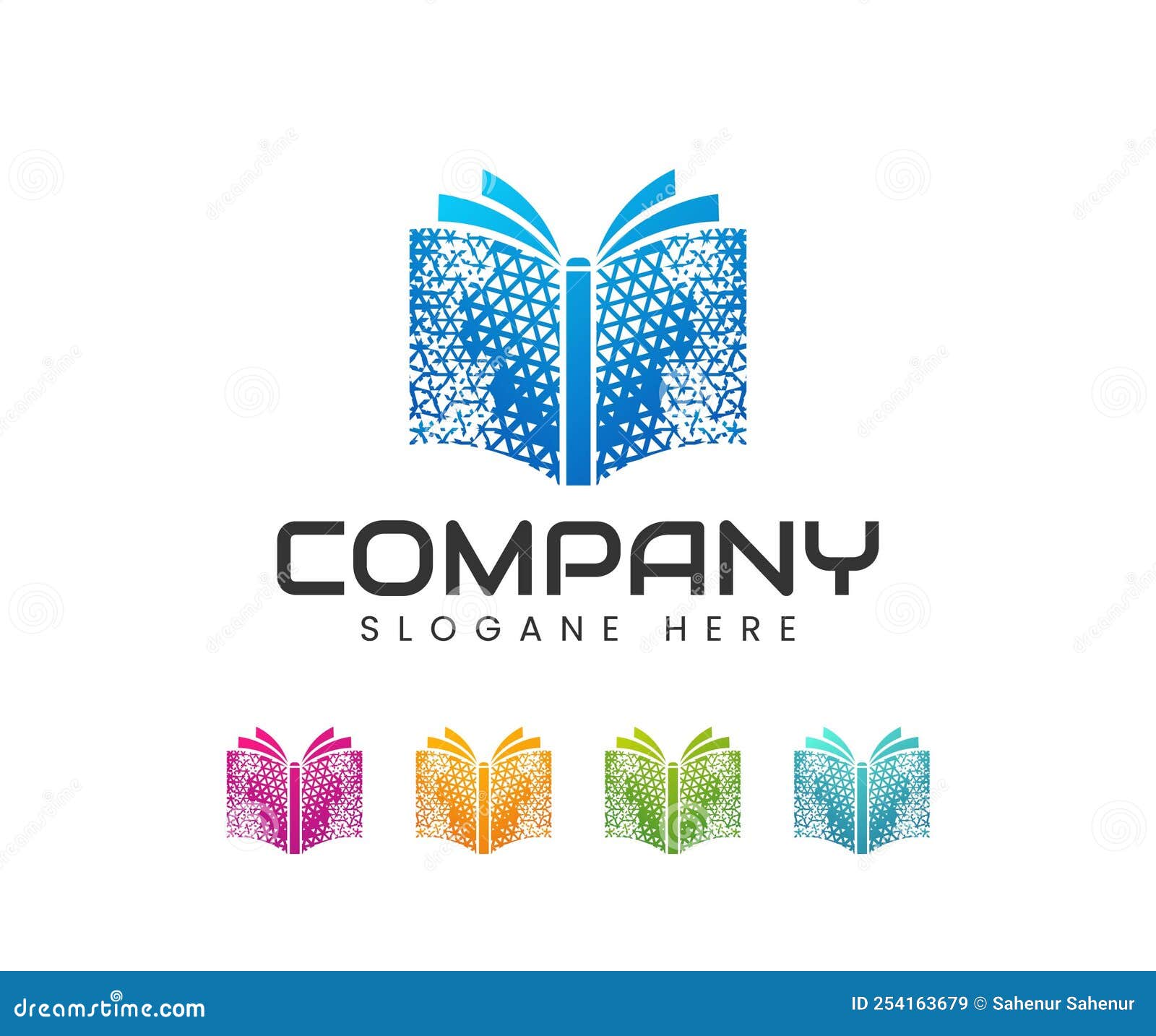 Digital Tech Book Logo Design. Online Education and Learning Designs ...