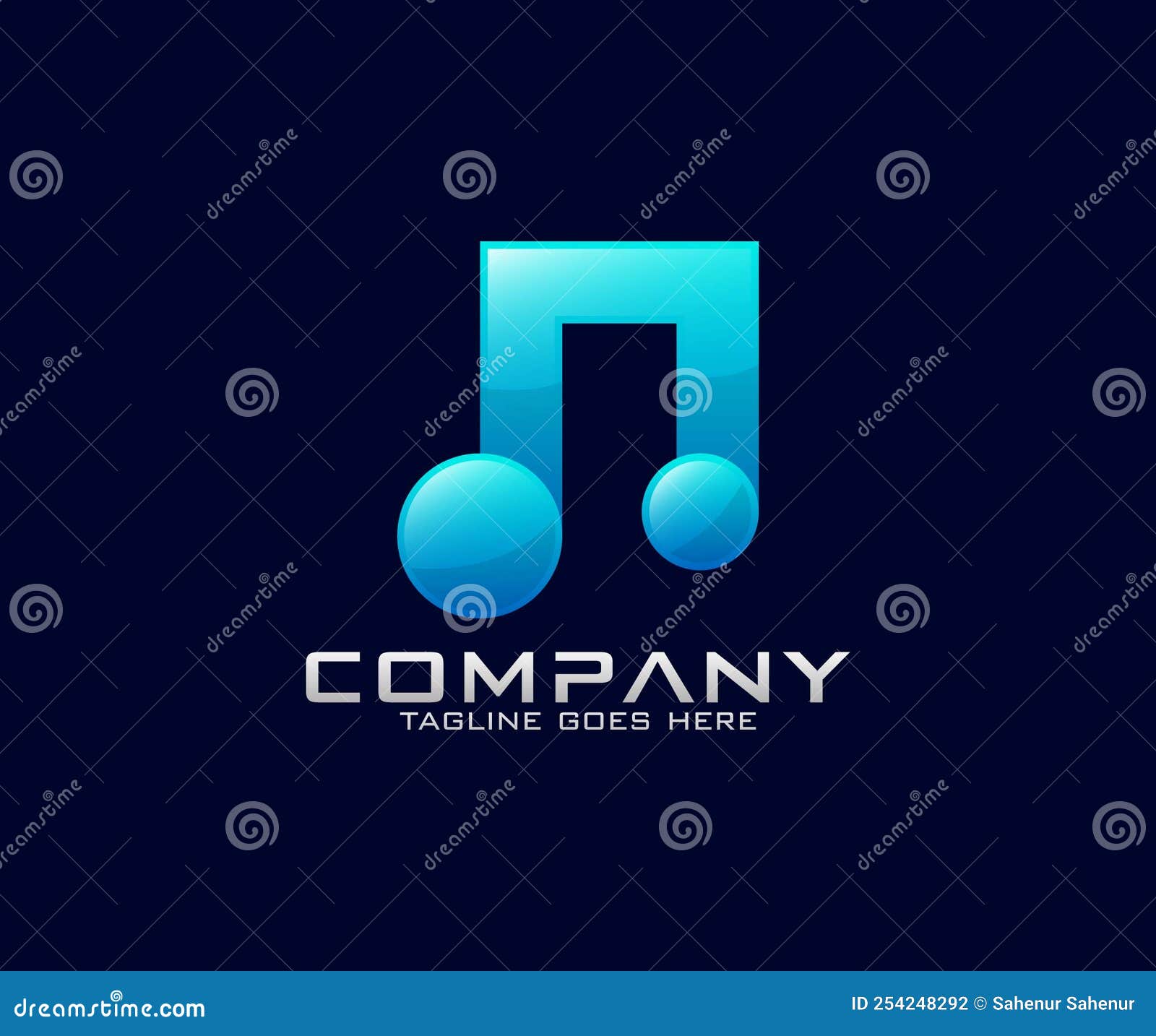 Modern Music Icon Logo Design Creative Music Concept Logo Design ...