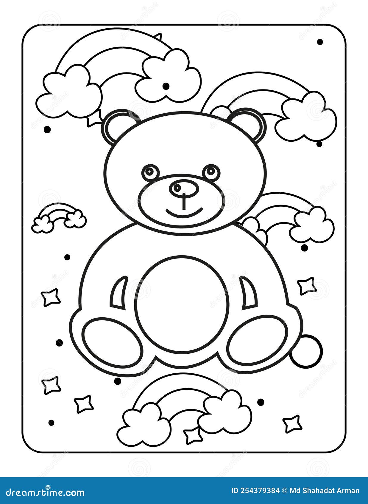 Toy Doodle Coloring Page, Toy Coloring Book for Kids, Easy Coloring ...