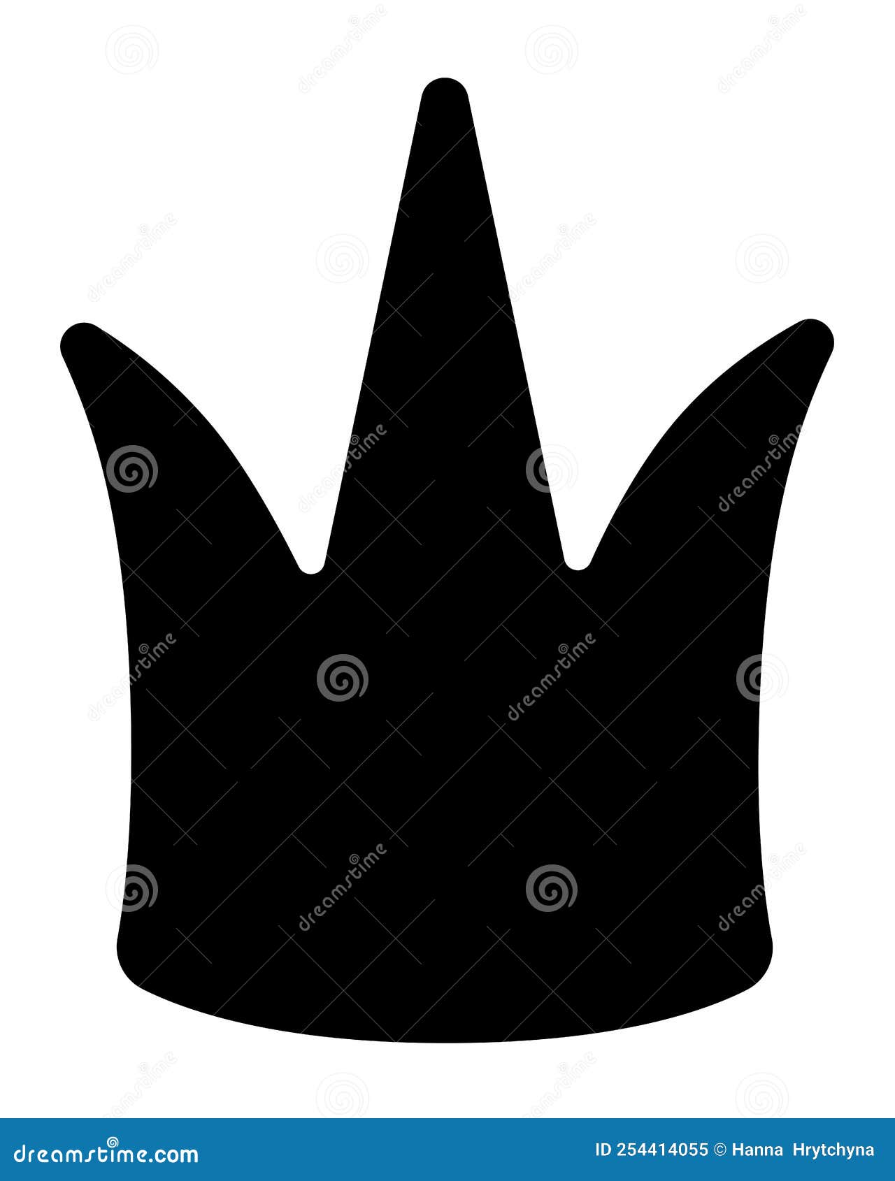 Crown. Small Stylized Crown - Vector Silhouette Picture for Logo or ...