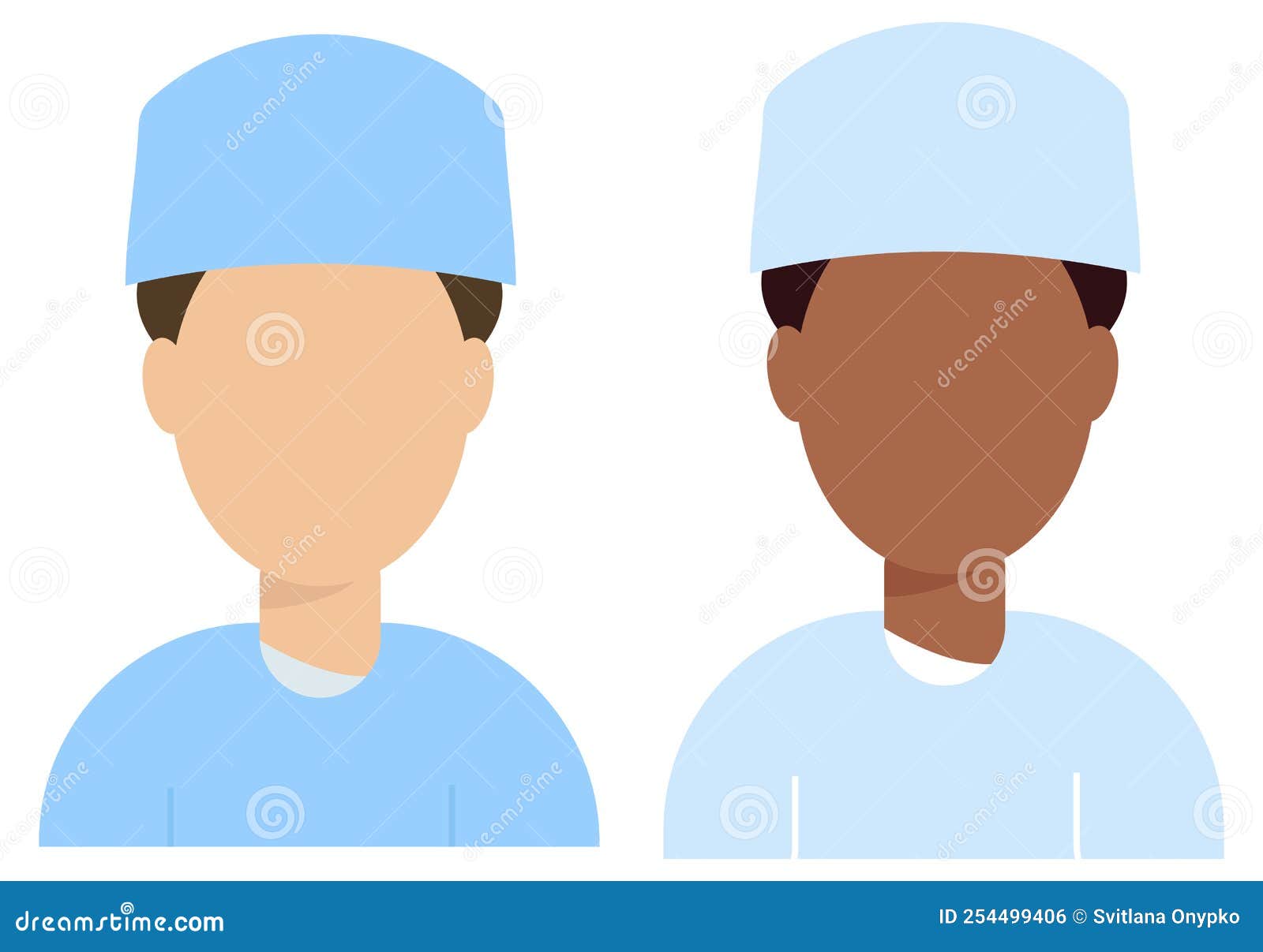 Icons of male doctors stock vector. Illustration of nationalities ...