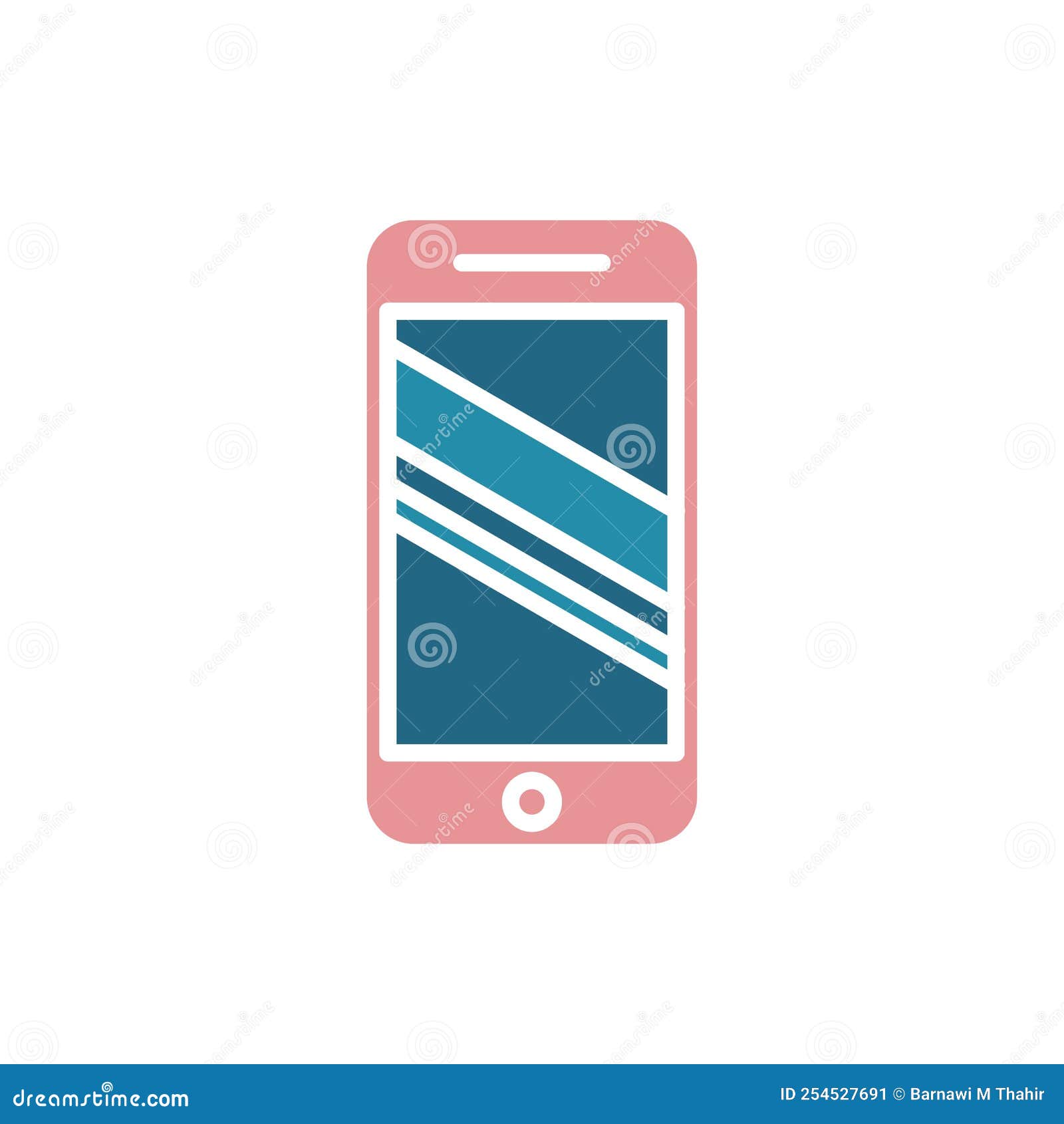 Smartphone Flat Icon Design Vector Stock Vector - Illustration of ...