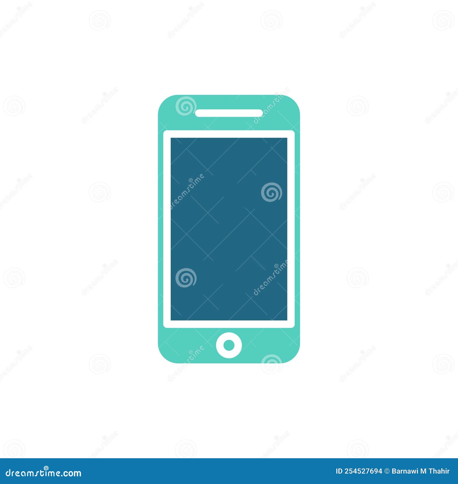 Smartphone Flat Icon Design Vector Stock Vector - Illustration of ...