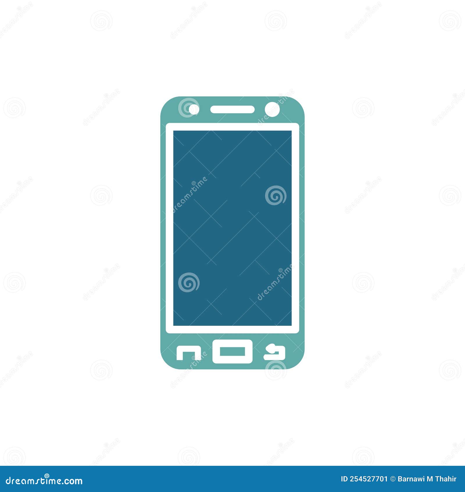 Smartphone Flat Icon Design Vector Stock Vector - Illustration of ...
