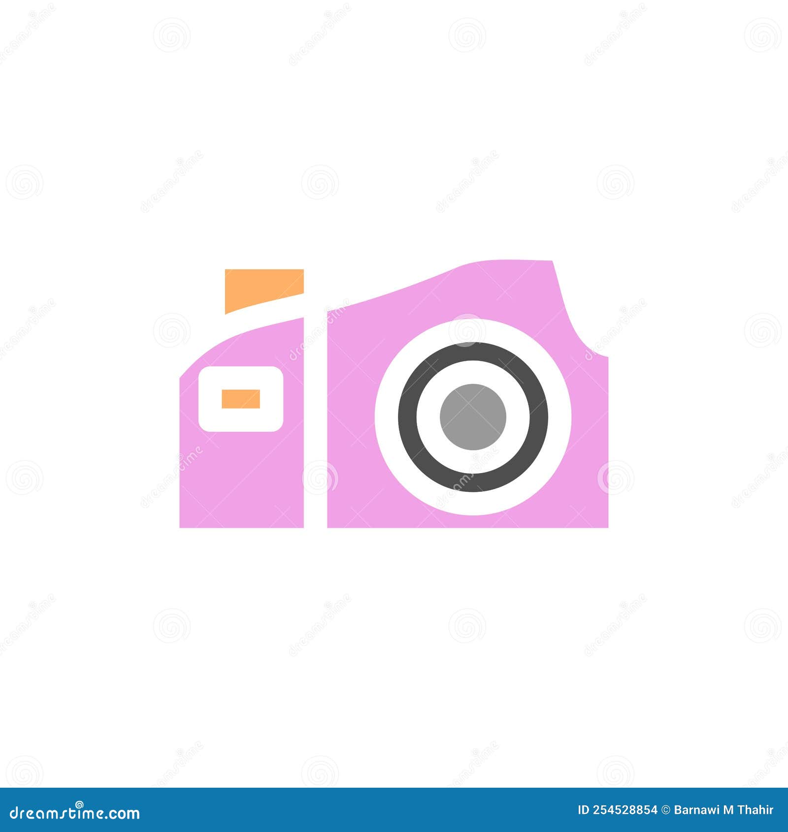 Camera Flat Icon Design Vector Stock Vector - Illustration of frame ...