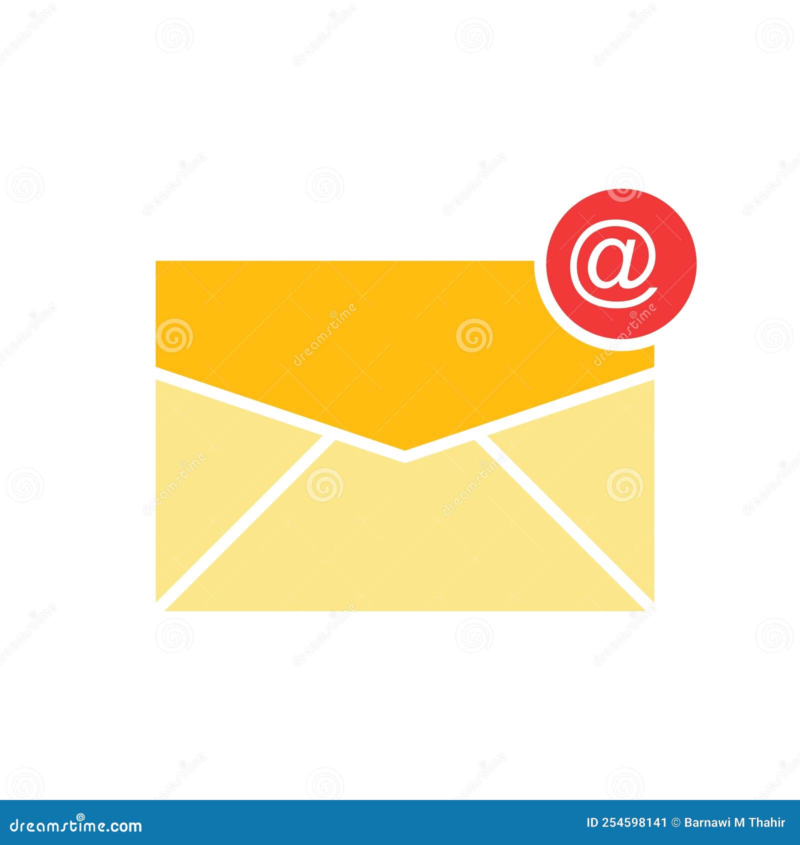 Email Flat Icon Design Vector Stock Vector - Illustration of paper ...