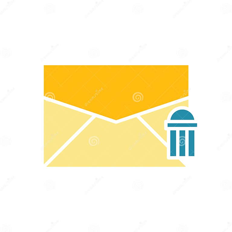 Email Flat Icon Design Vector Stock Vector - Illustration of email ...