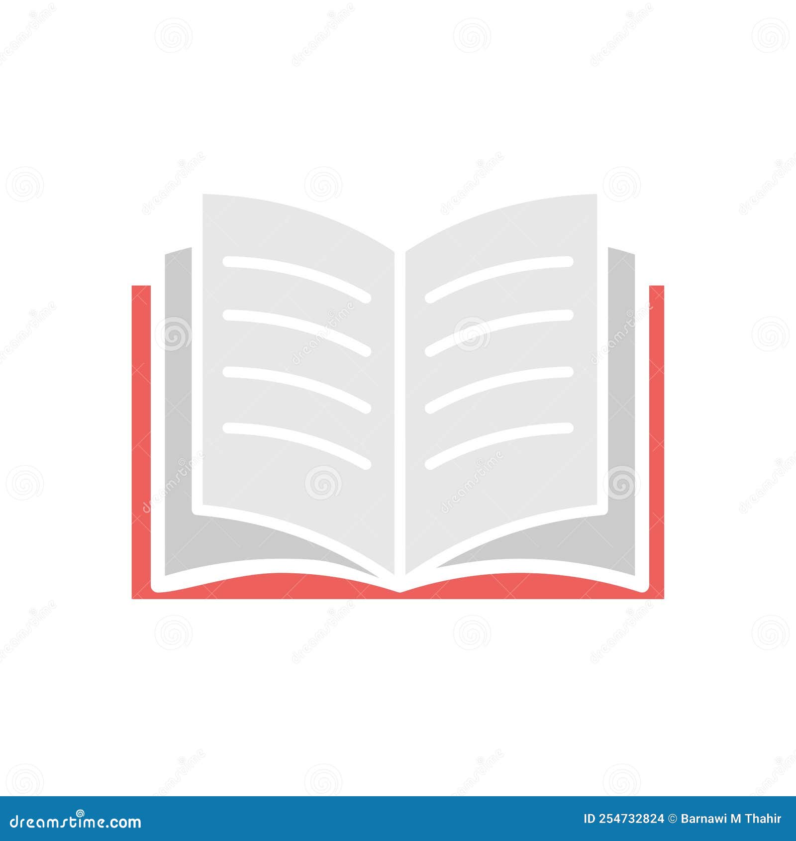 Book Flat Icon Design Vector Stock Vector - Illustration of book ...