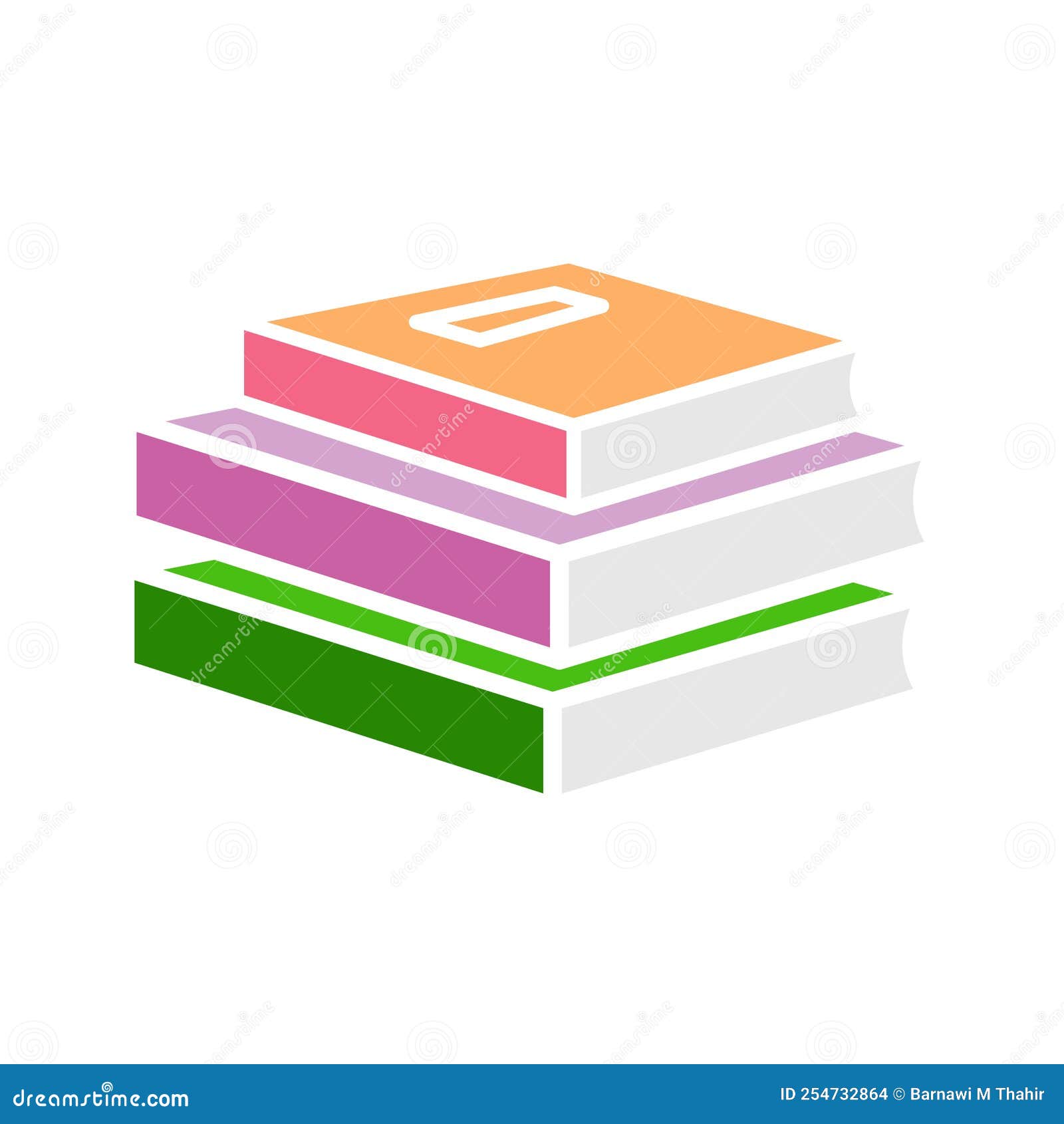 Book Flat Icon Design Vector Stock Vector - Illustration of book, read ...