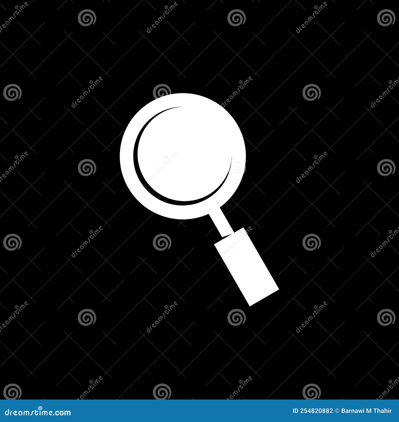 Magnifying Glass Simple Icon Vector Design Stock Vector - Illustration ...
