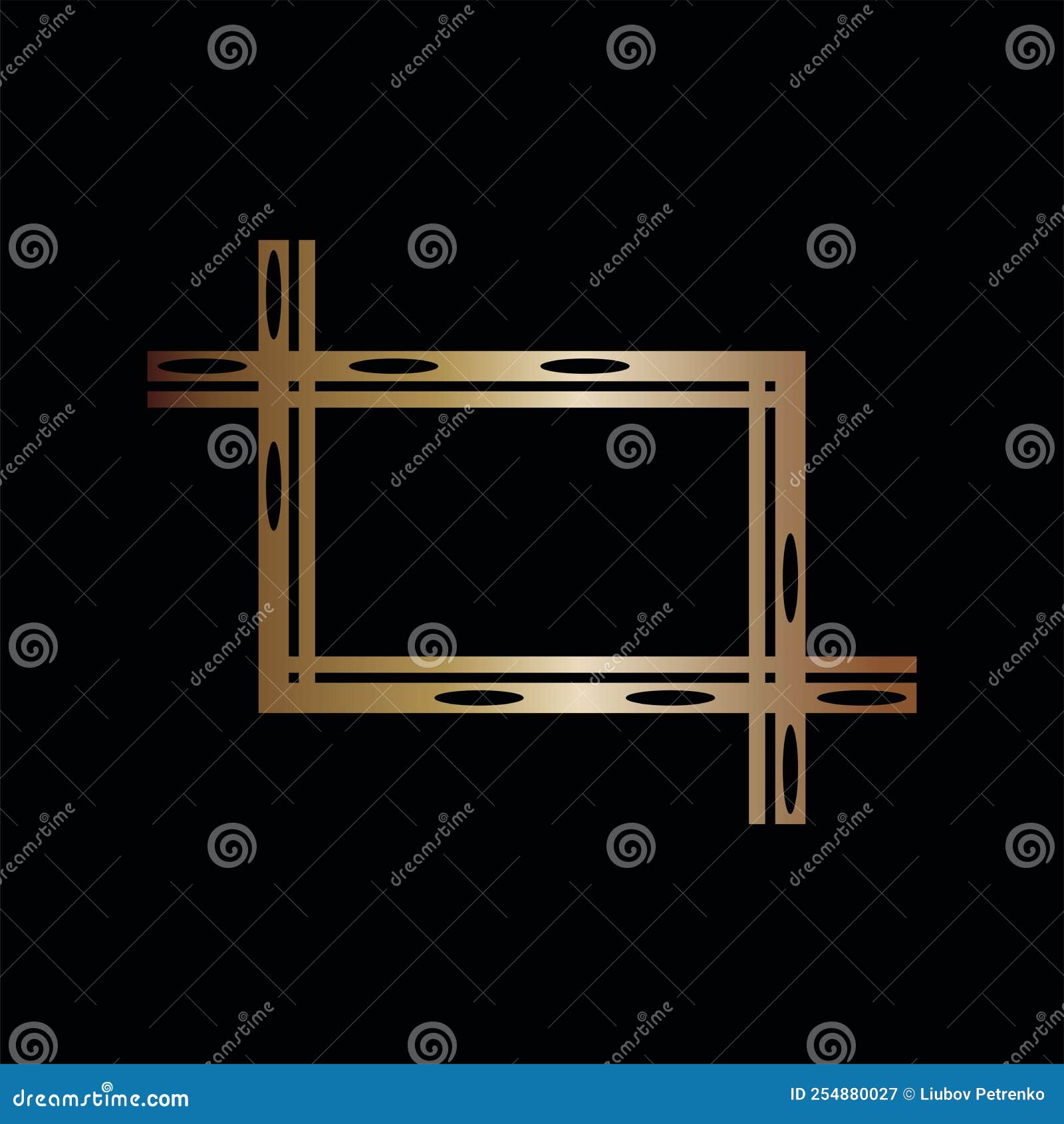 Decorative rectangle frame stock vector. Illustration of wallpaper ...