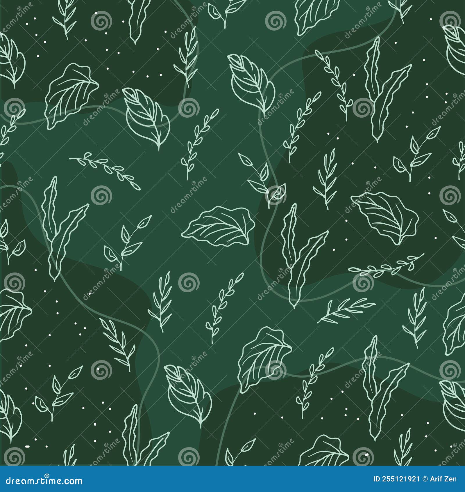 Botanical Elegance: Hand-Drawn Vector of a Beautiful Floral Pattern ...