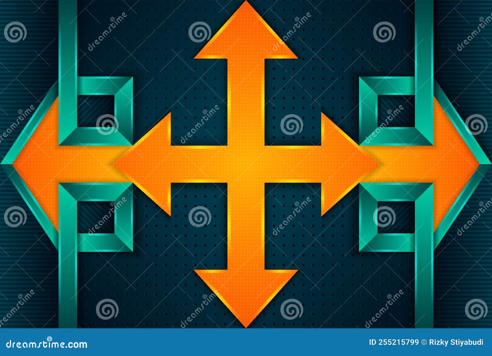 Abstract Arrow Modern Geometric Background Design Template Stock Vector ...