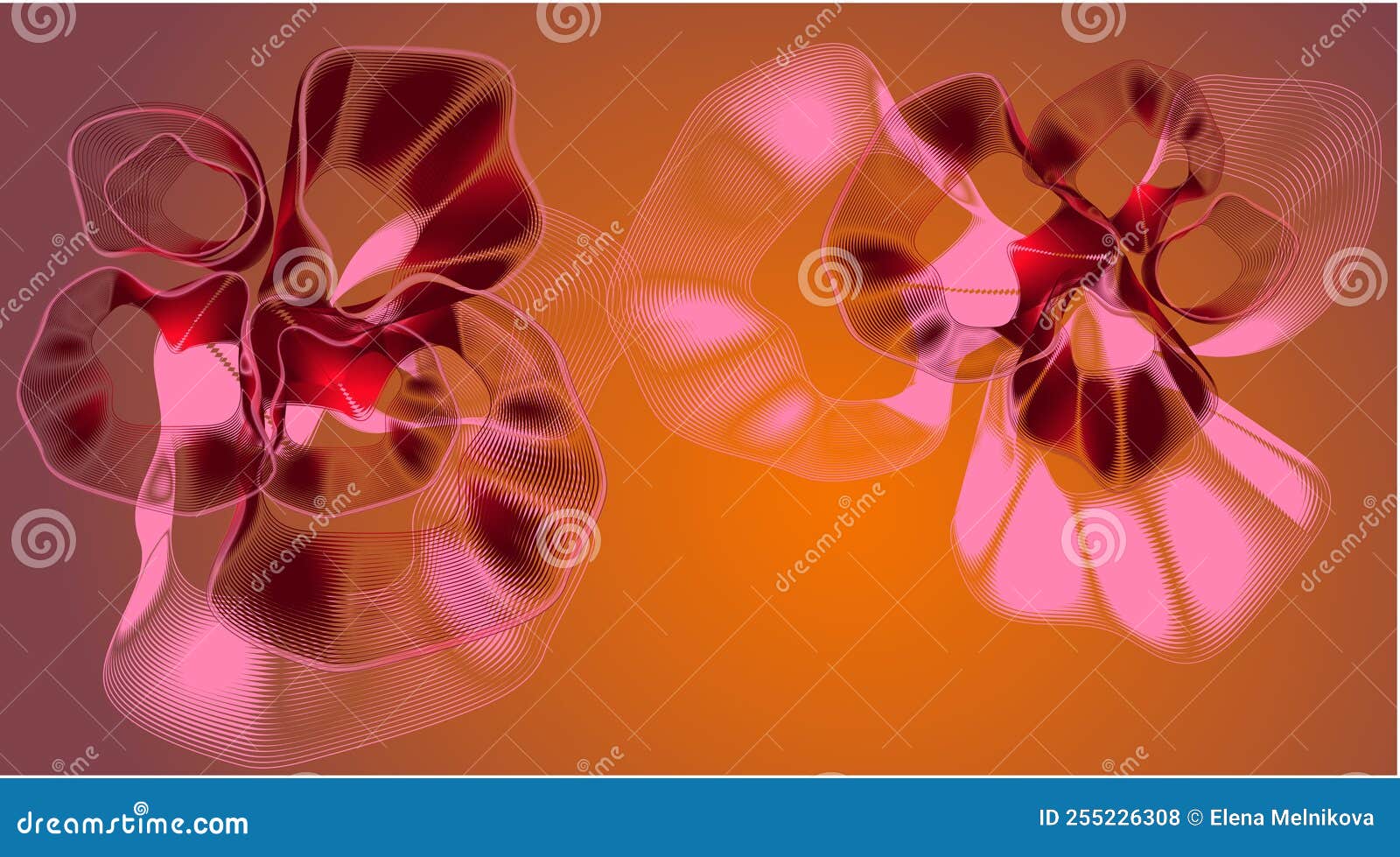 Abstract Exquisite Flowers in Shades of Autumn. Floral Background Stock ...