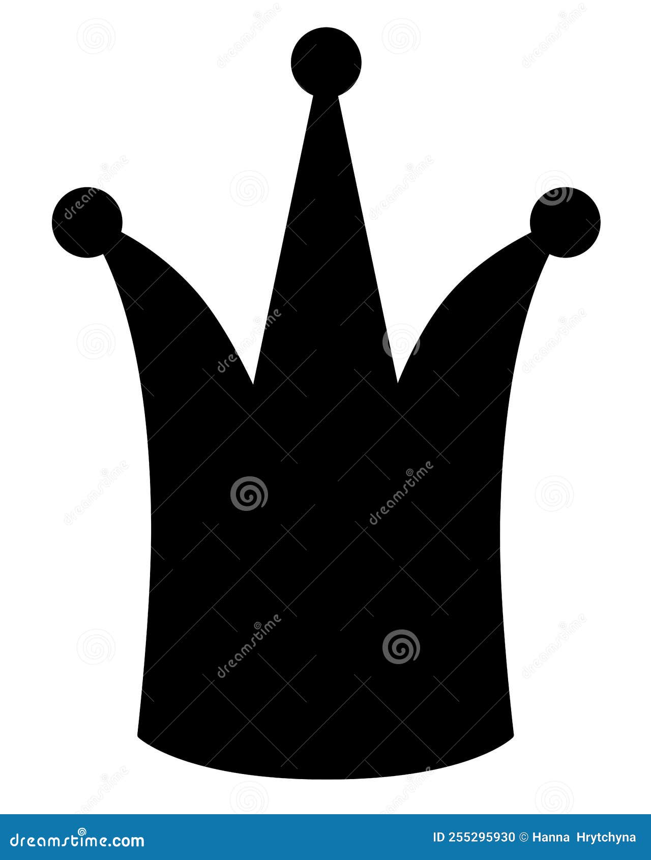 Stylized Small Crown - Vector Silhouette Picture for Logo or Pictogram ...