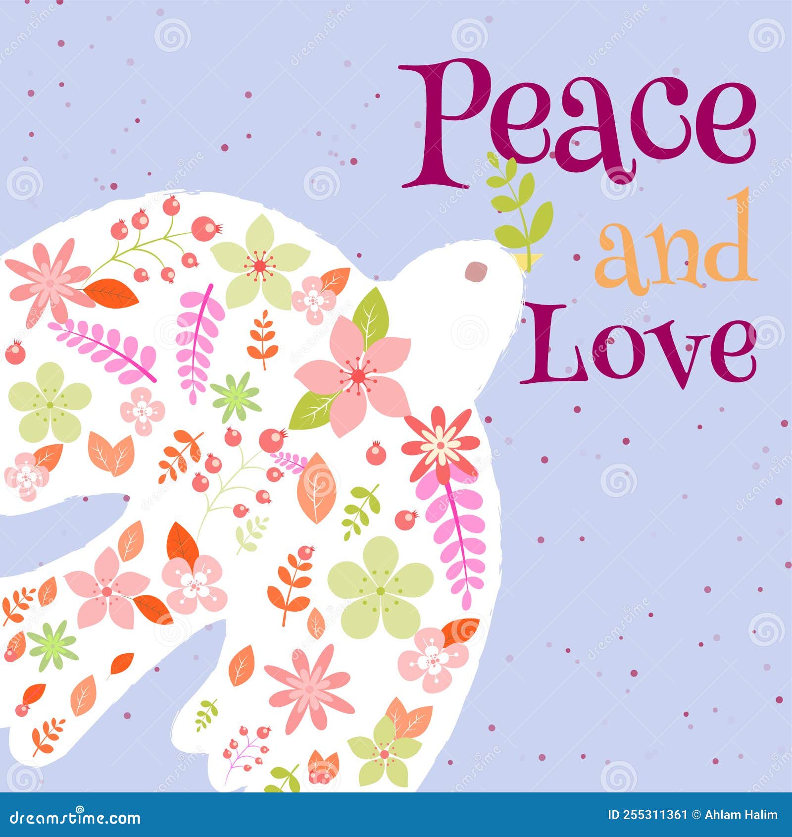Peace on the Earth, International Peace Day Stock Illustration ...