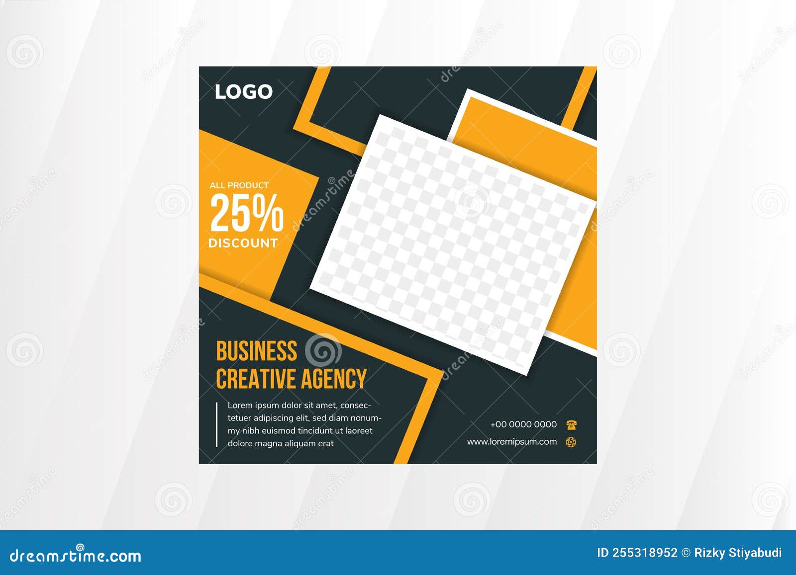 Set Of Editable Square Banner Template. Editable Banner For Social ...