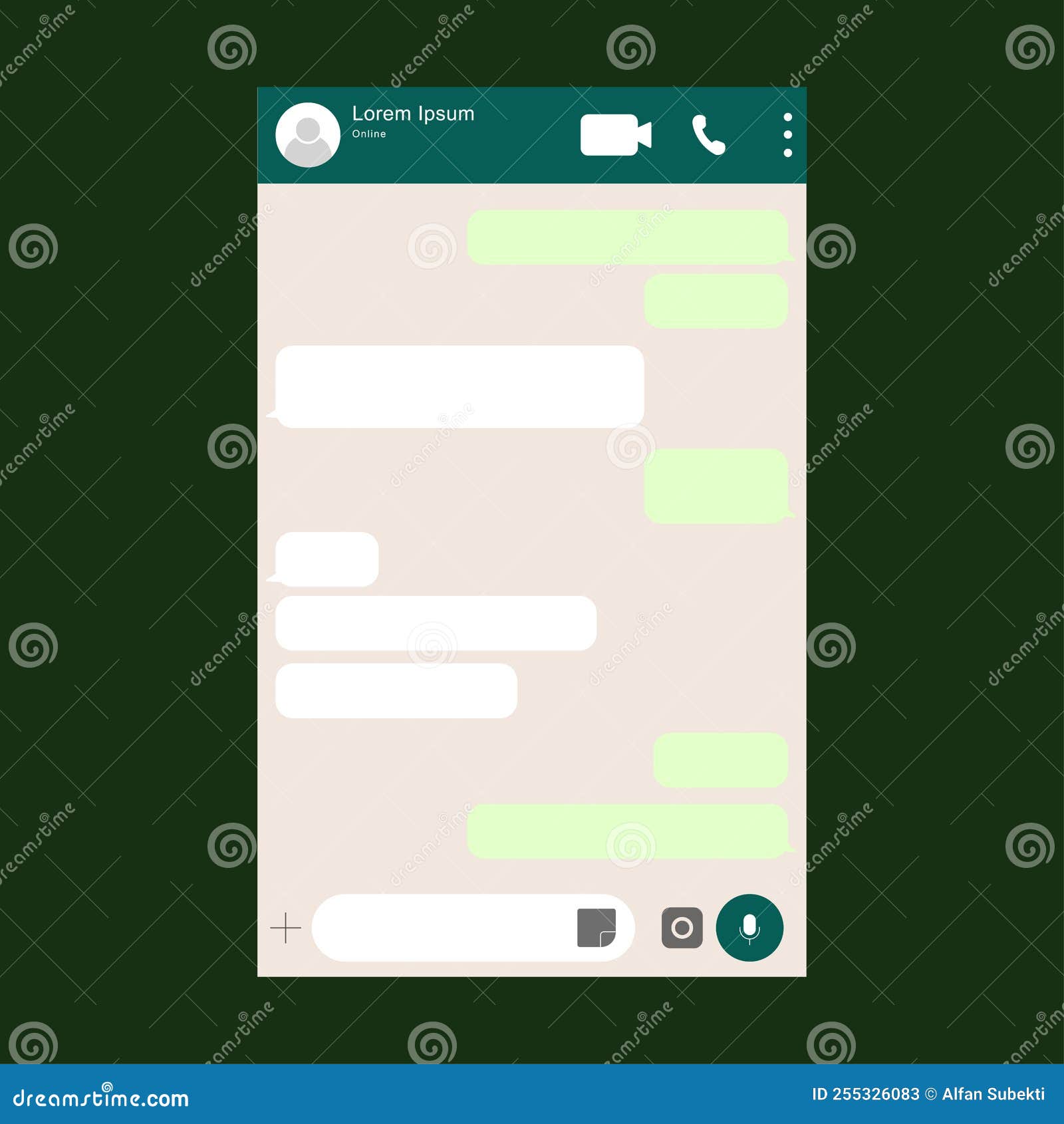 Messenger mobile stock vector. Illustration of icon - 255326083