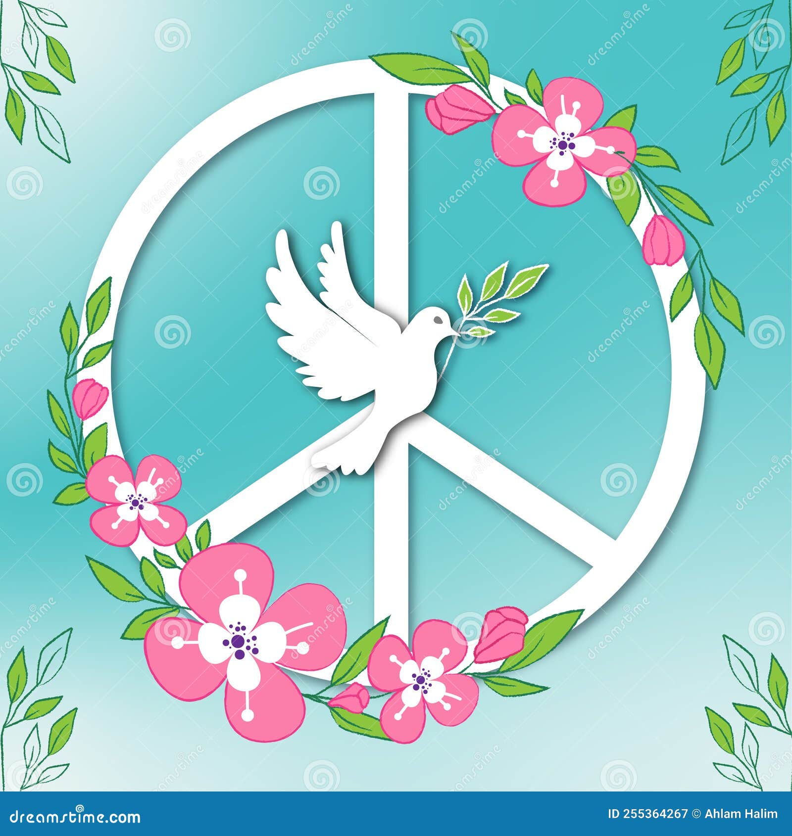 Peace on the Earth, International Peace Day Stock Vector - Illustration ...