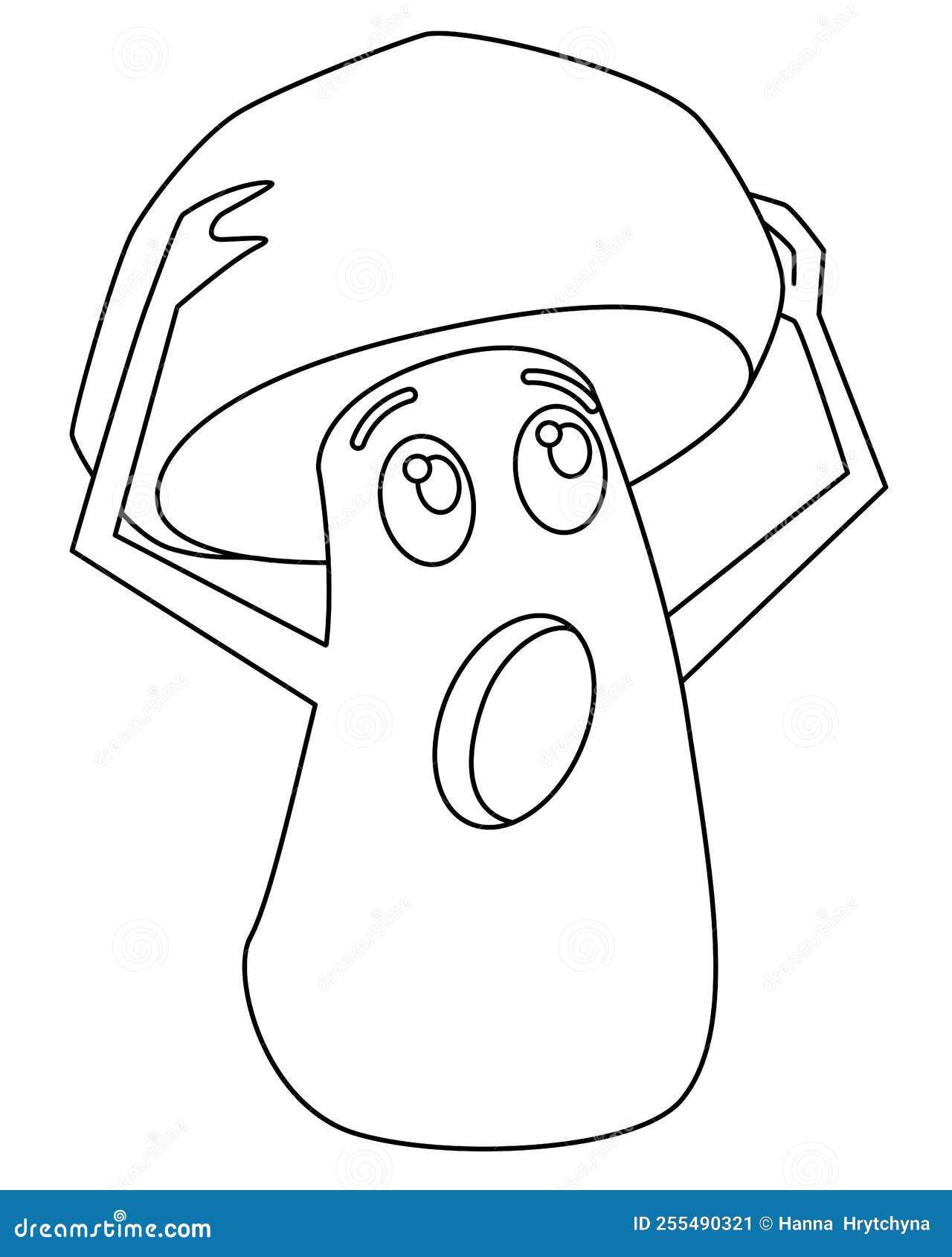 Scared Mushroom Cartoon Stock Illustration | CartoonDealer.com #43226293