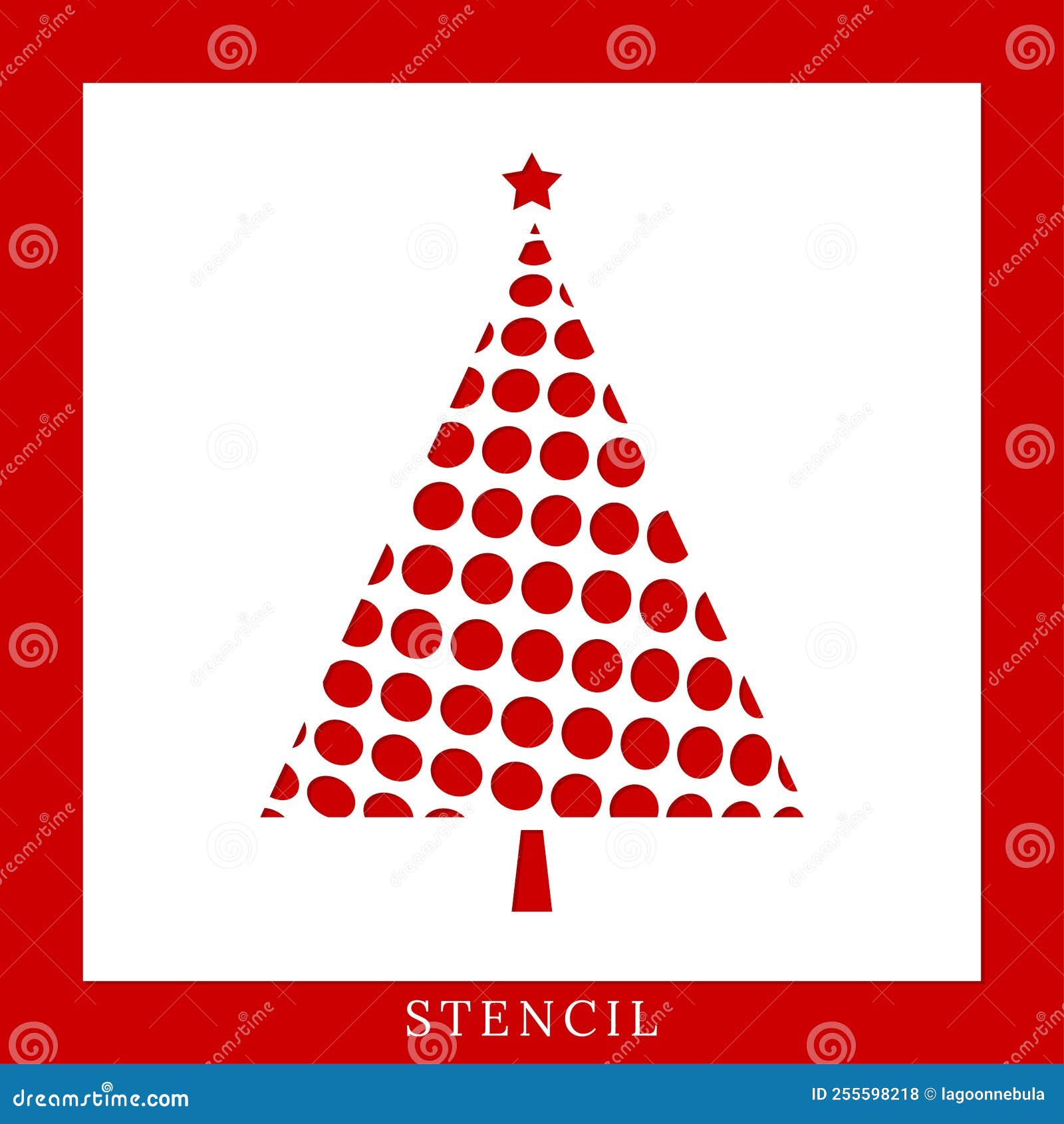 Tree Stencil Design For Sandblasting Vector Illustration ...