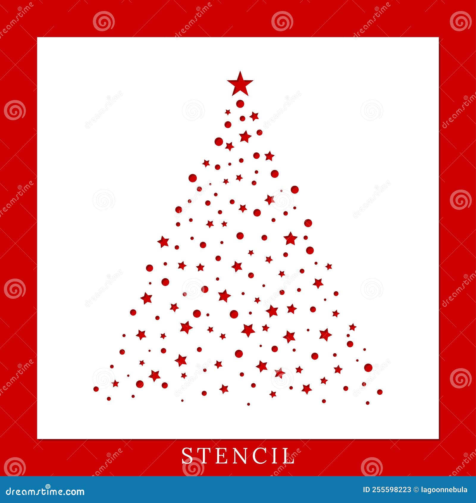 Tree Stencil Design For Sandblasting Vector Illustration ...