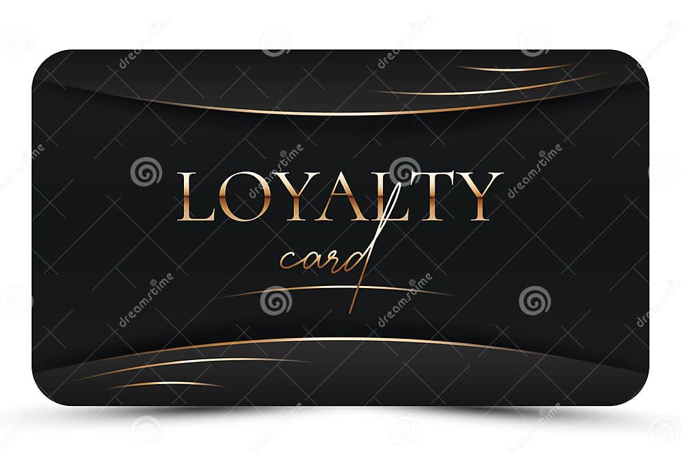 Modern loyalty card stock vector. Illustration of glow - 255620288