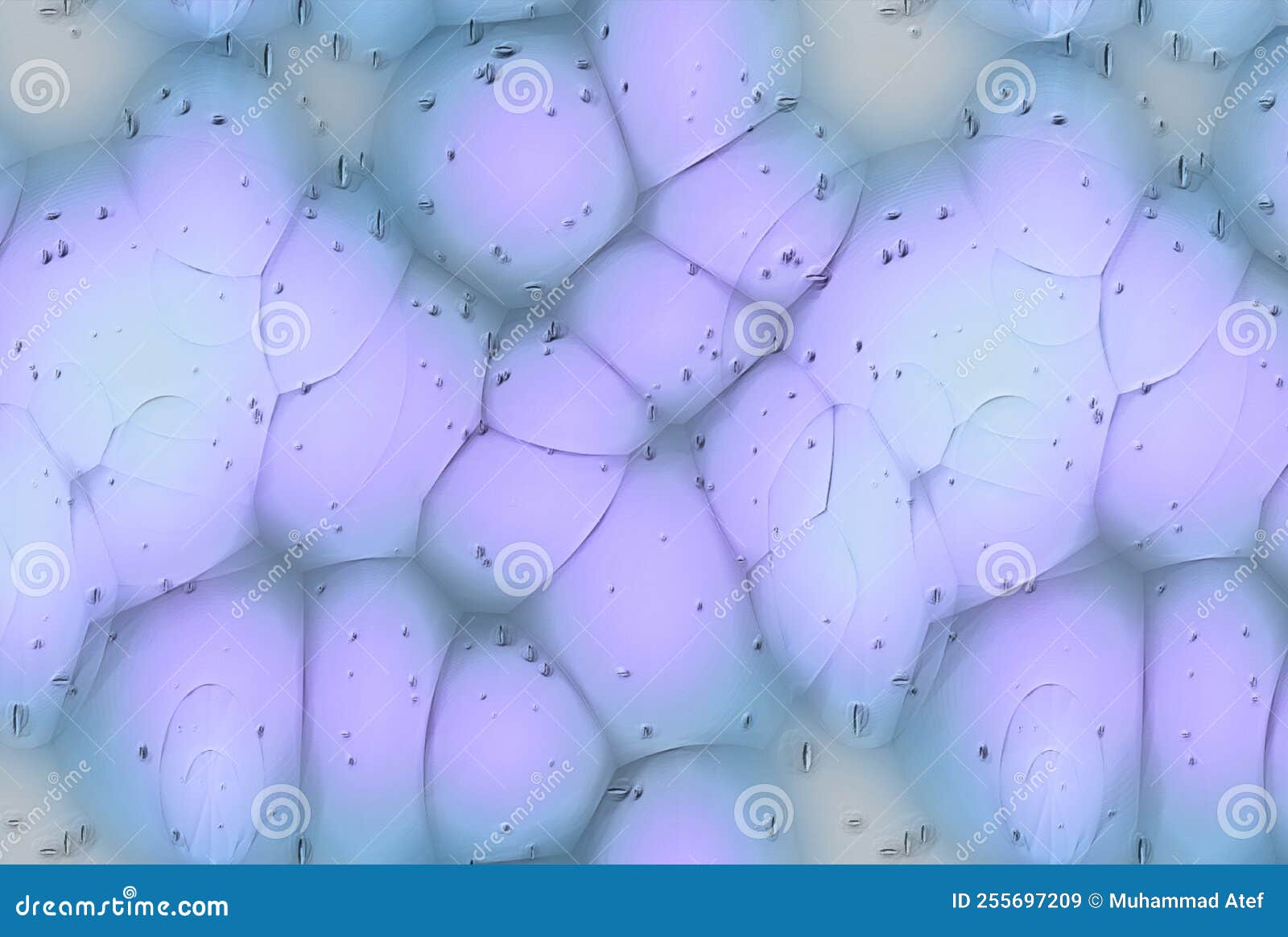 3d Very Peri Bubbles Geometric Background Stock Illustration ...