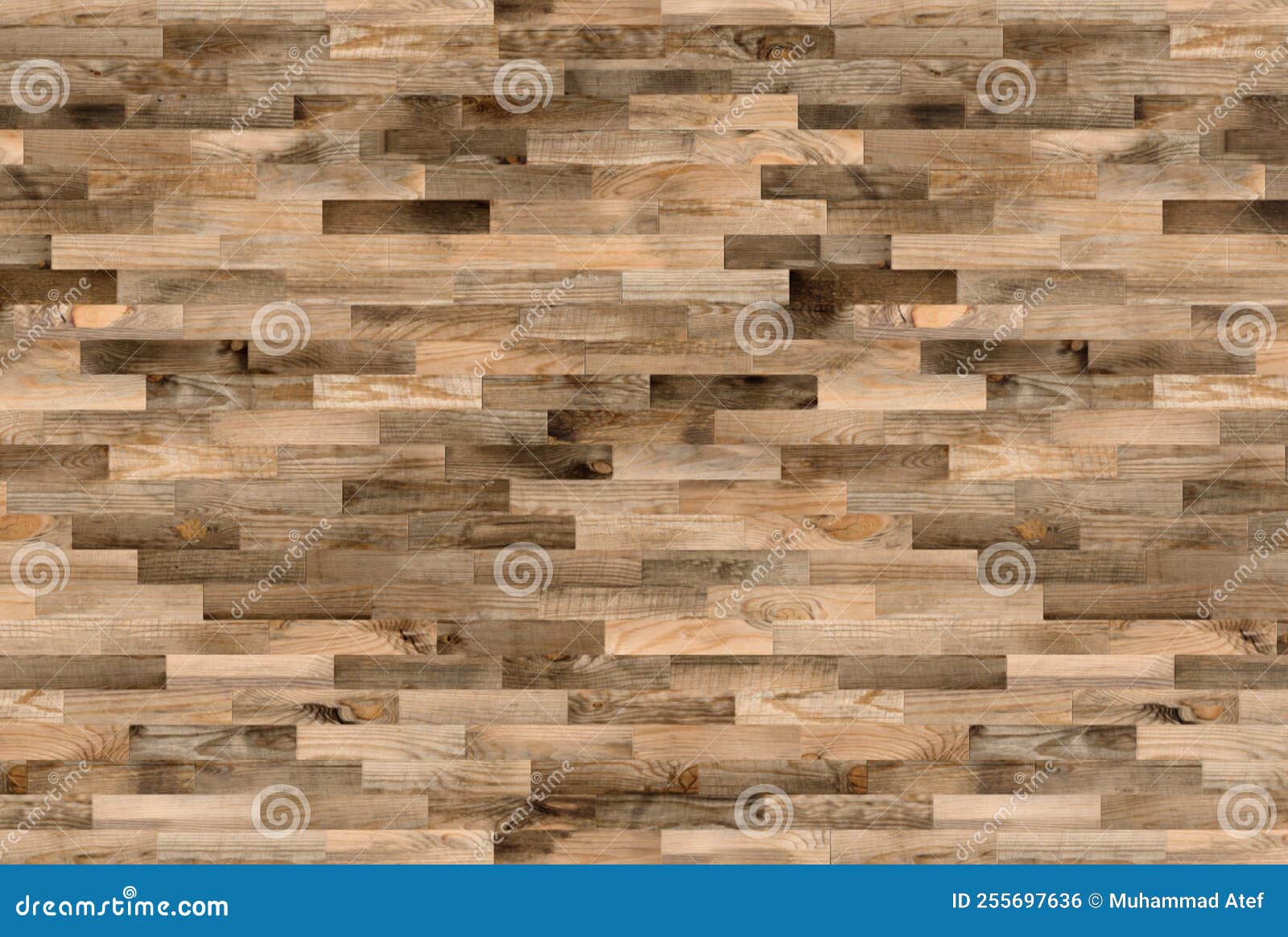 3d Brown Seamless Parquet Wood Floor Background Stock Illustration ...