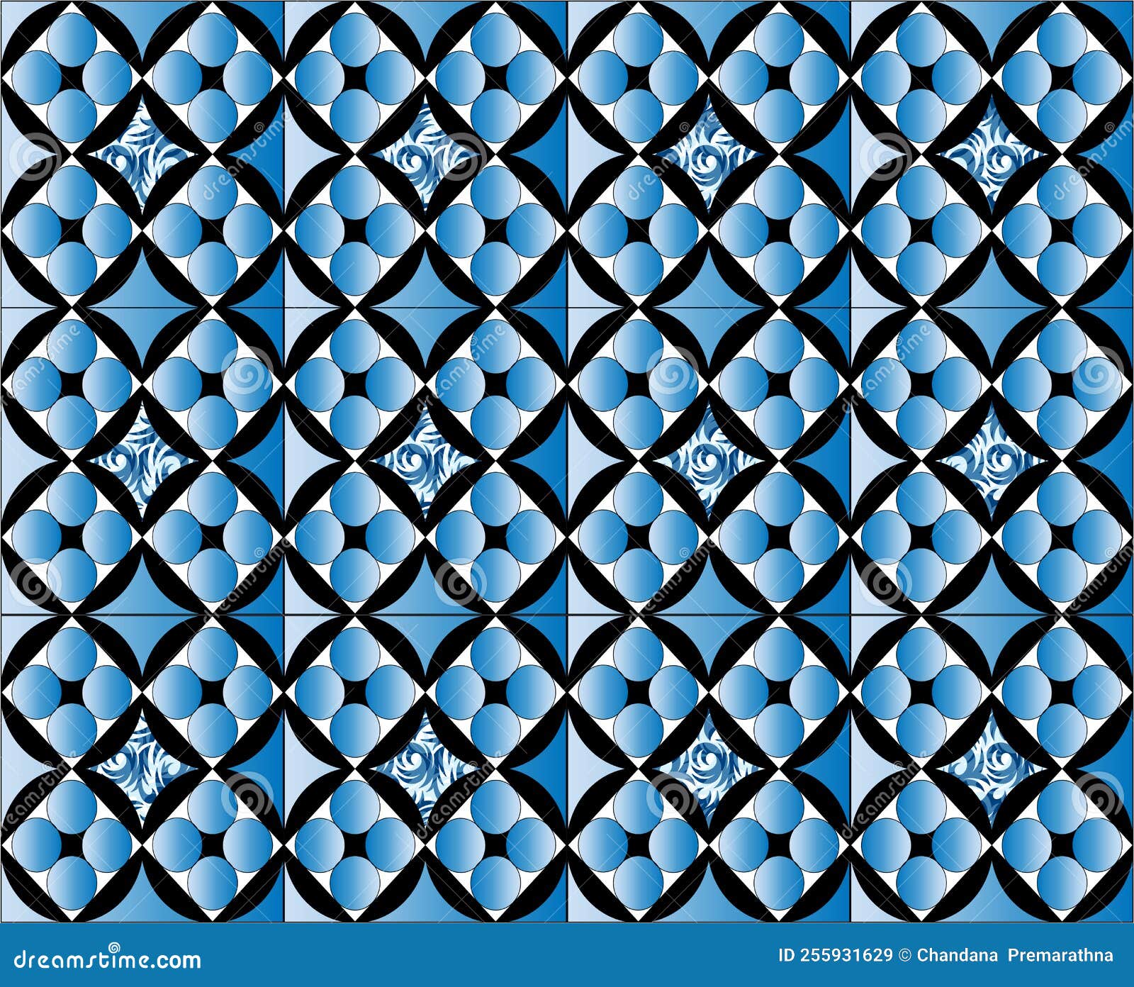 Pattern Drawn Using Three Colors. Stock Illustration - Illustration of ...