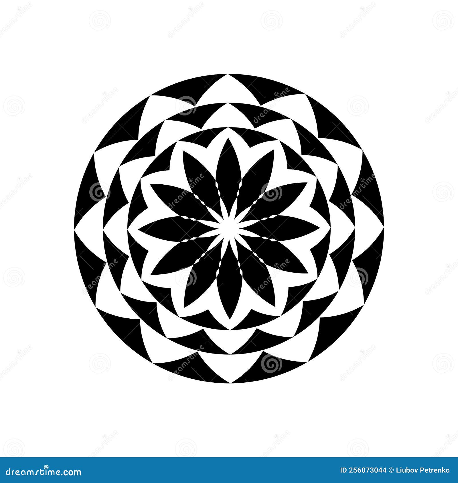 Minimal Abstract Symbol Circle Vortex Logo Stock Vector - Illustration ...