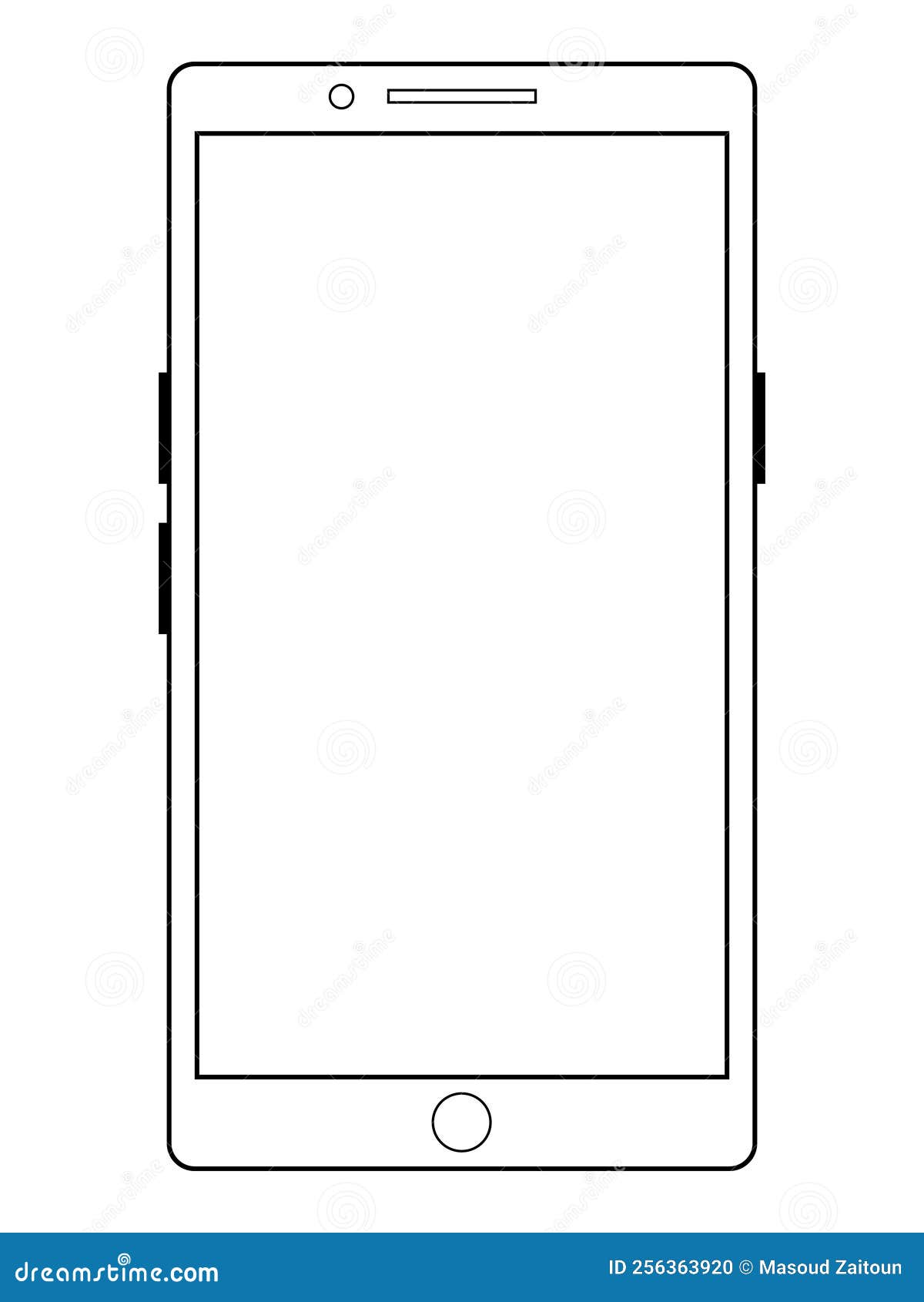 Smartphone Icon Vector . Simple Mobile Symbol Stock Vector ...