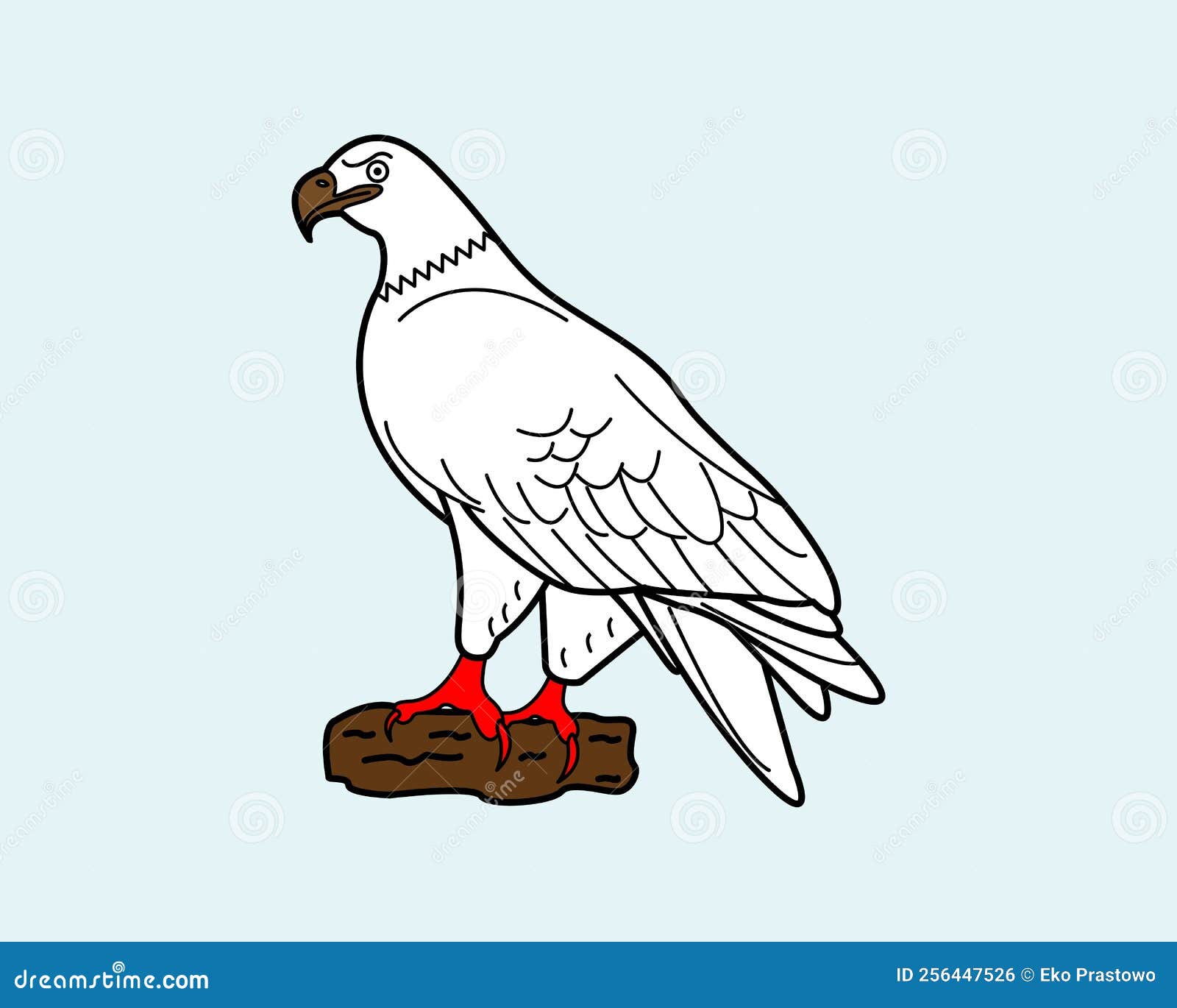 Cartoon Eagle Icon Illustration Template for Many Purpose. Drawing ...