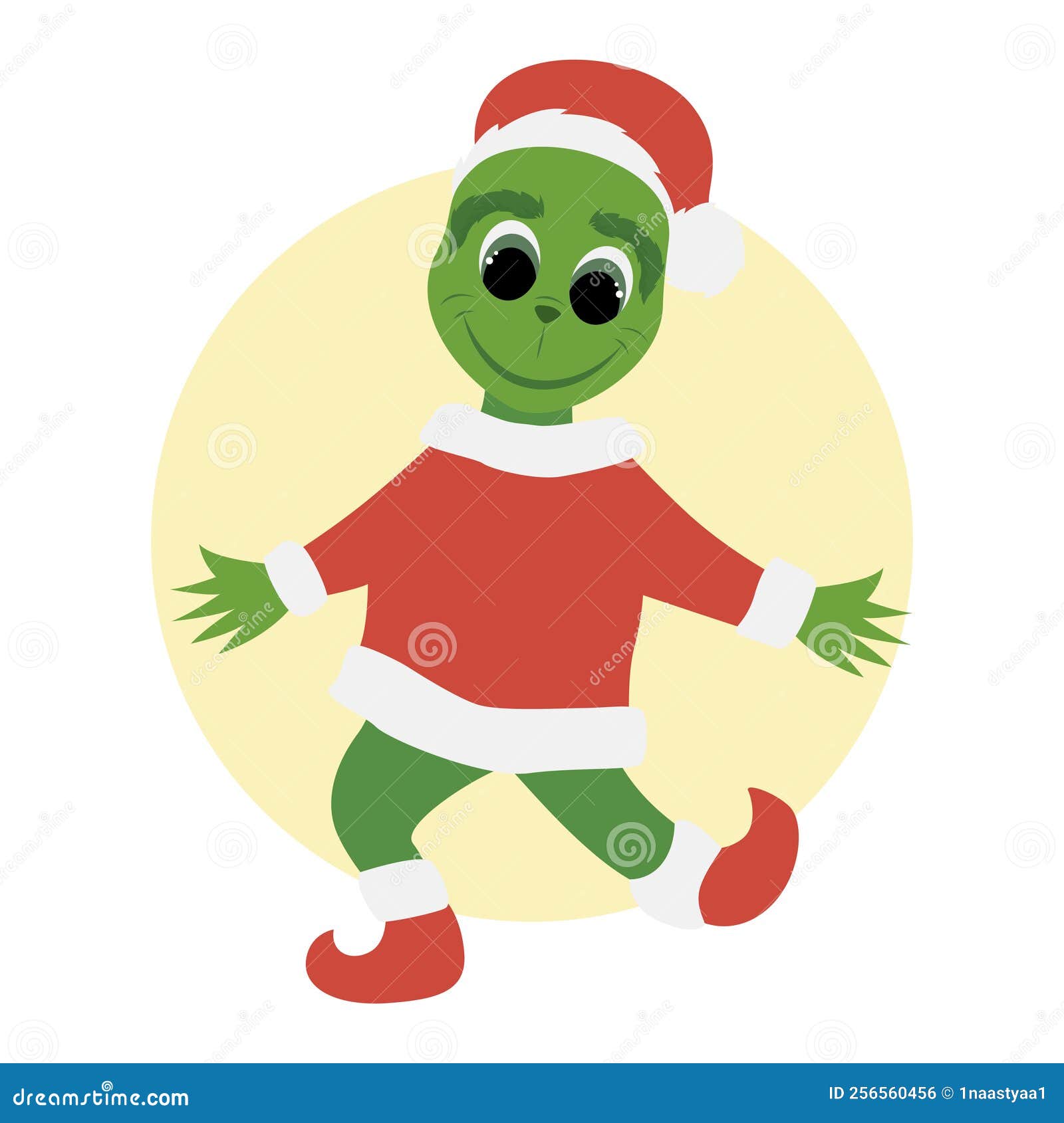 Bright Illustration of a Smiling Grinch Stock Vector - Illustration of ...