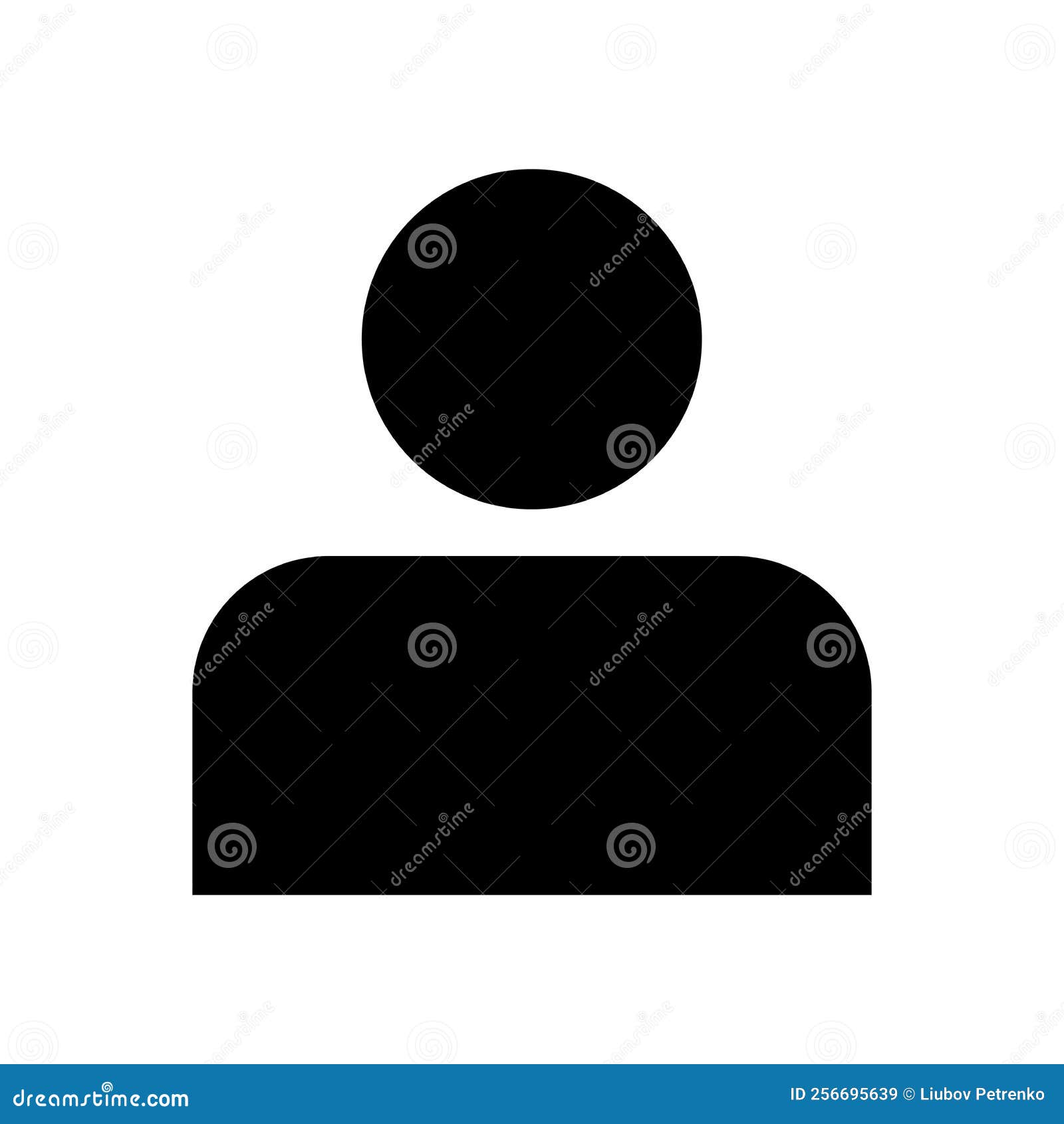 User Man Client icon stock vector. Illustration of friend - 256695639