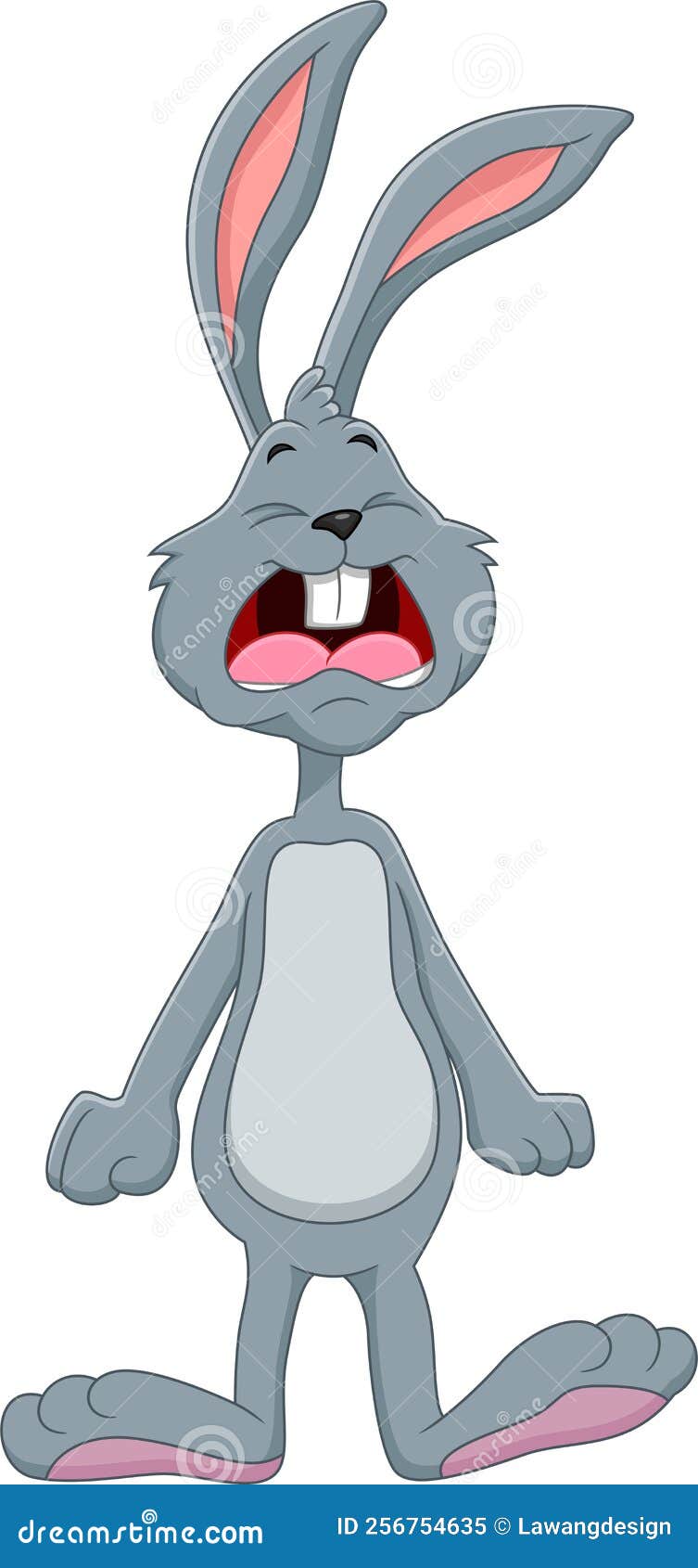 Rabbit Crying Expression Cute Facial Emoji Vector | CartoonDealer.com ...