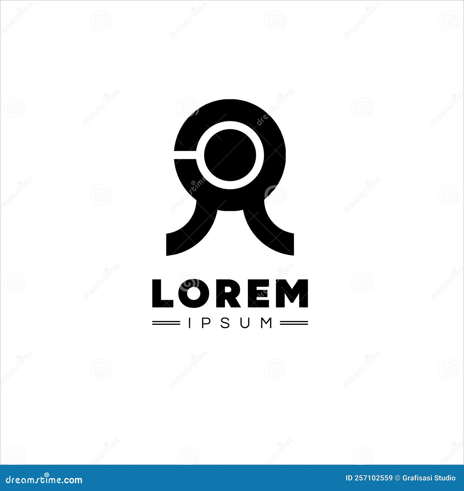 R and C Letter Logo Template, with Abstract Geometric Style. Stock ...