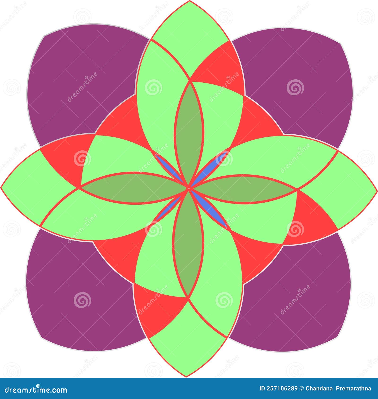 Single flower design . stock vector. Illustration of table - 257106289