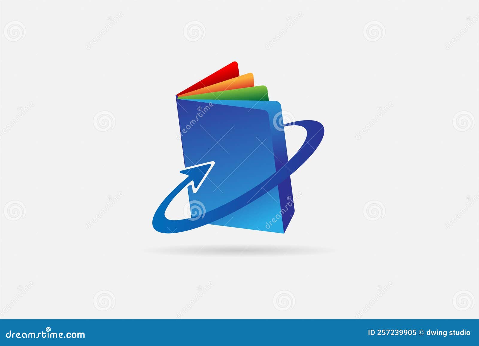 Logo book colorful stock vector. Illustration of abstract - 257239905